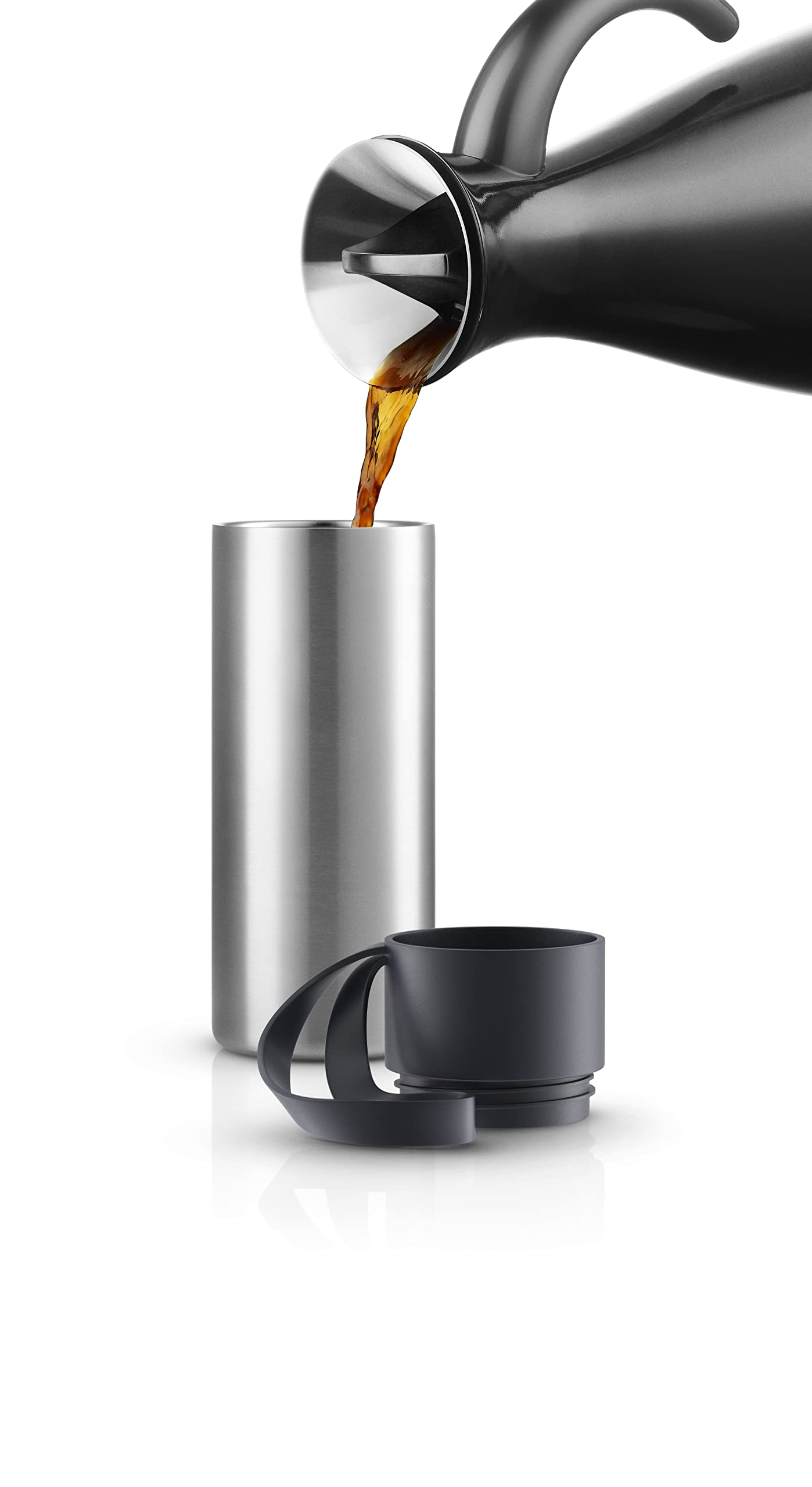 Eva Solo | To Go Cup 12oz | Double walled thermo cup with vacuum | Danish Design & Functionality | Black
