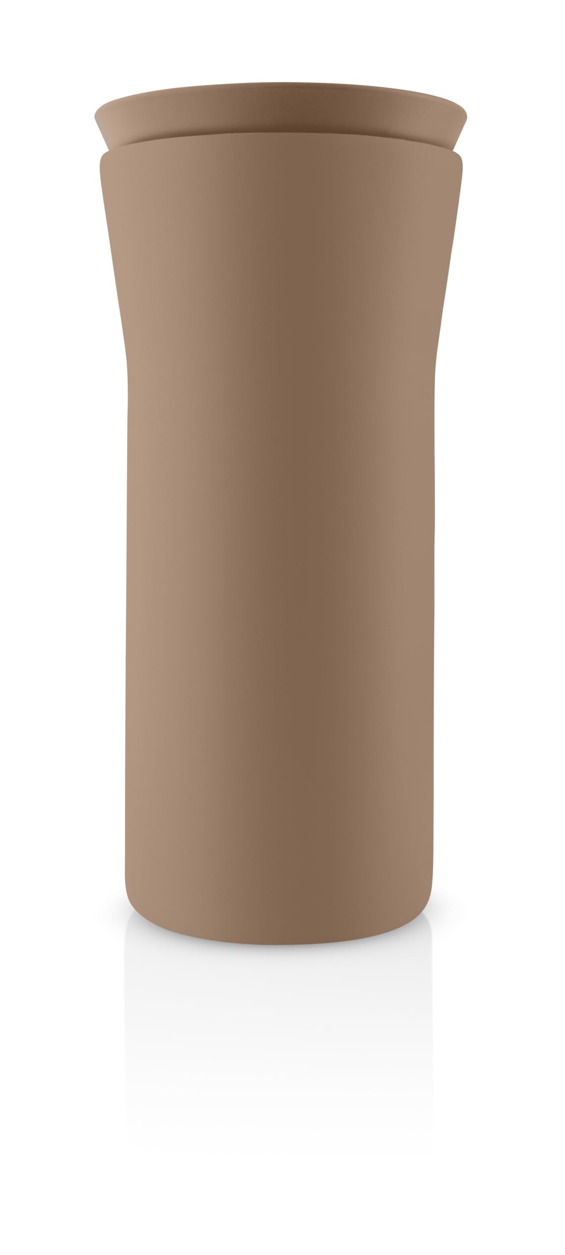 Eva Solo | City To Go Cup 12oz Mocca | Practical, double-walled thermo cup for easy and simple one-hand operation – click-lid allows drinking from all sides | Mocca