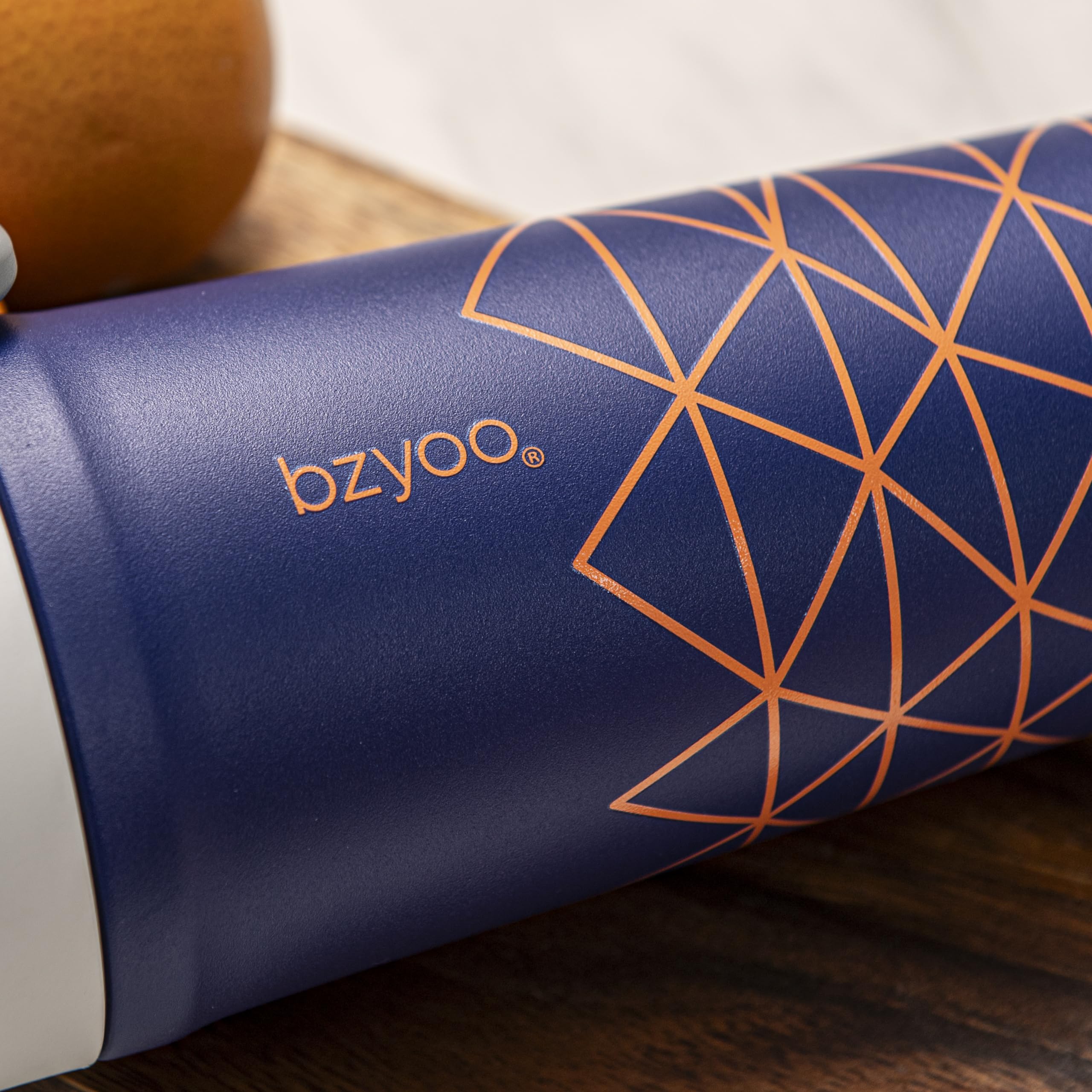 bzyoo 26oz Double-Walled Stainless Steel Insulated Tumbler with Straw Leak Proof Ideal for Smoothies, Ice Tea or Coffee Includes Mixer Ball BPA Free - Spidy Blue
