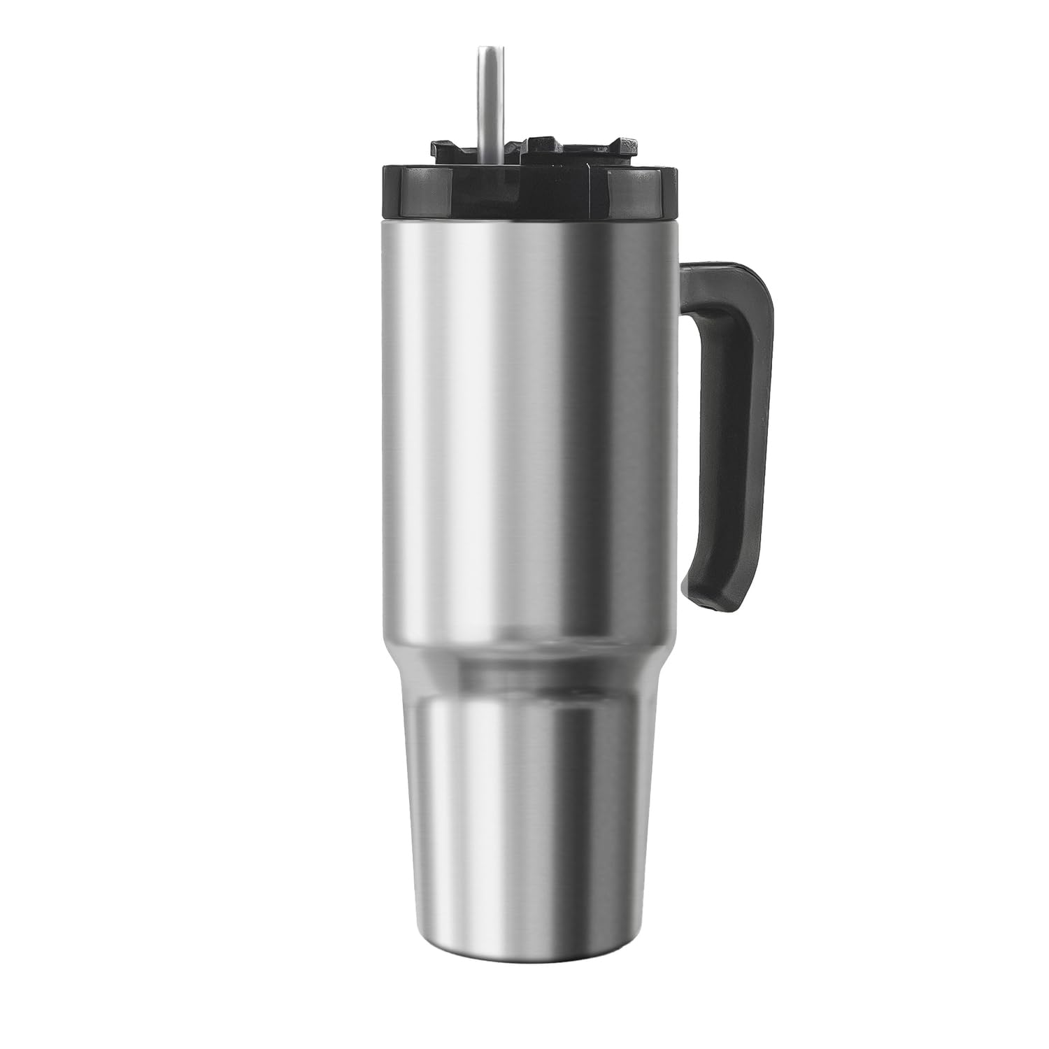 OUTDOORS PROFESSIONAL OUTD9034 30-Oz. Stainless Steel Double-Walled Insulated Tumbler with Straw (Stainless Steel)
