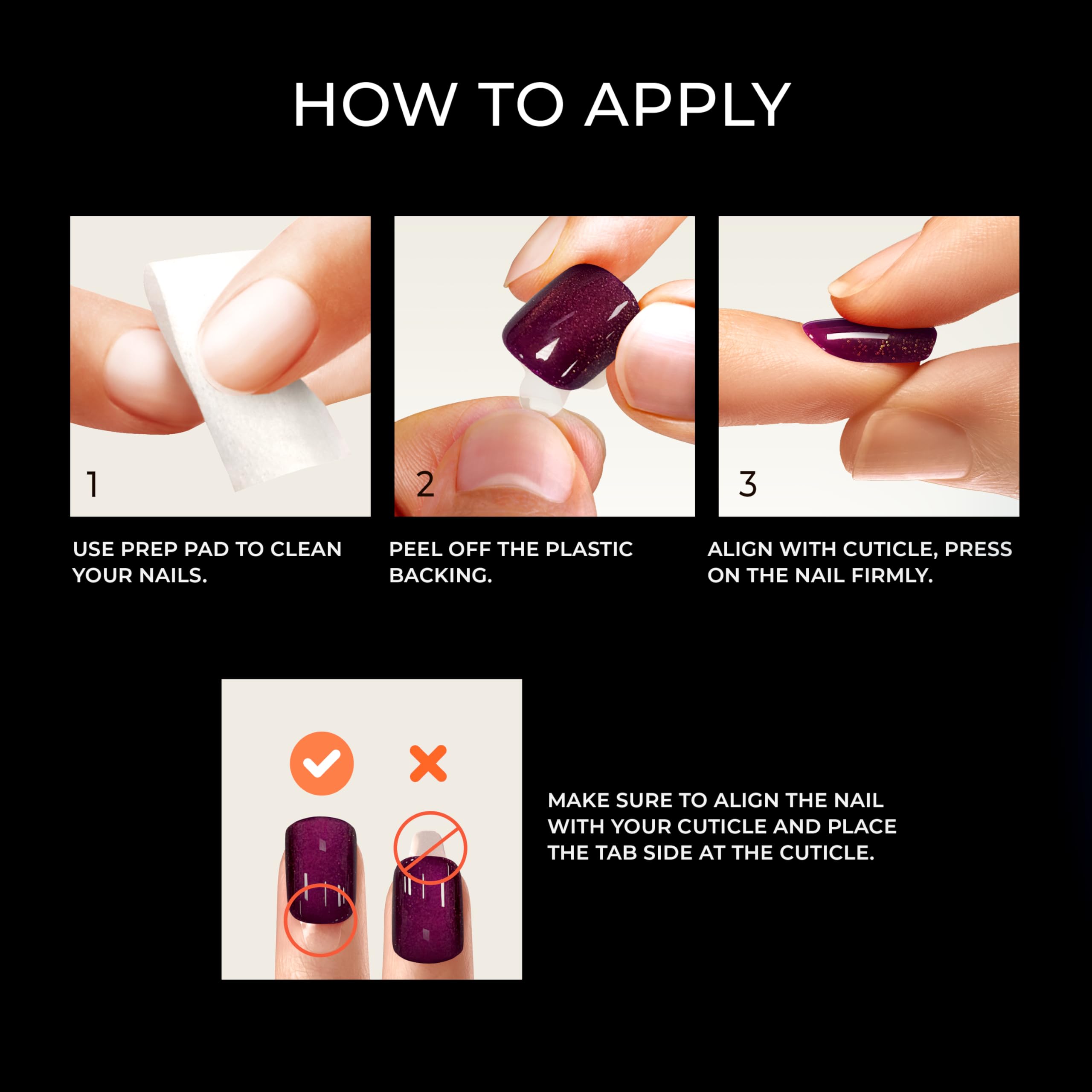 KISS imPRESS No Glue Mani Press-On Nails, Color FX, 'Levels', Dark Pink, Short Size, Squoval Shape, Includes 30 Nails, Prep Pad, Instructions Sheet, 1 Manicure Stick, 1 Mini File