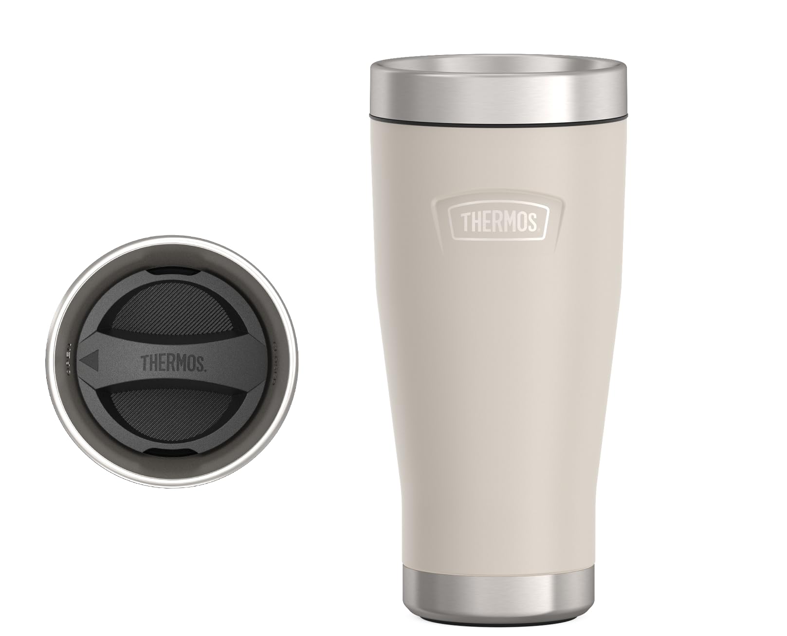 THERMOS ICON SERIES, Stainless Steel Tumbler, Sandstone, 16 oz