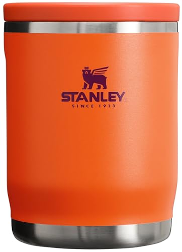 Stanley Adventure To-Go Food Jar 18 oz | Vacuum Insulated Thermos Food Container | Wide Mouth Screw On Lid | Packable for Travel | Stainless Steel with Leakproof Lid | BPA-Free | Tigerlily Plum