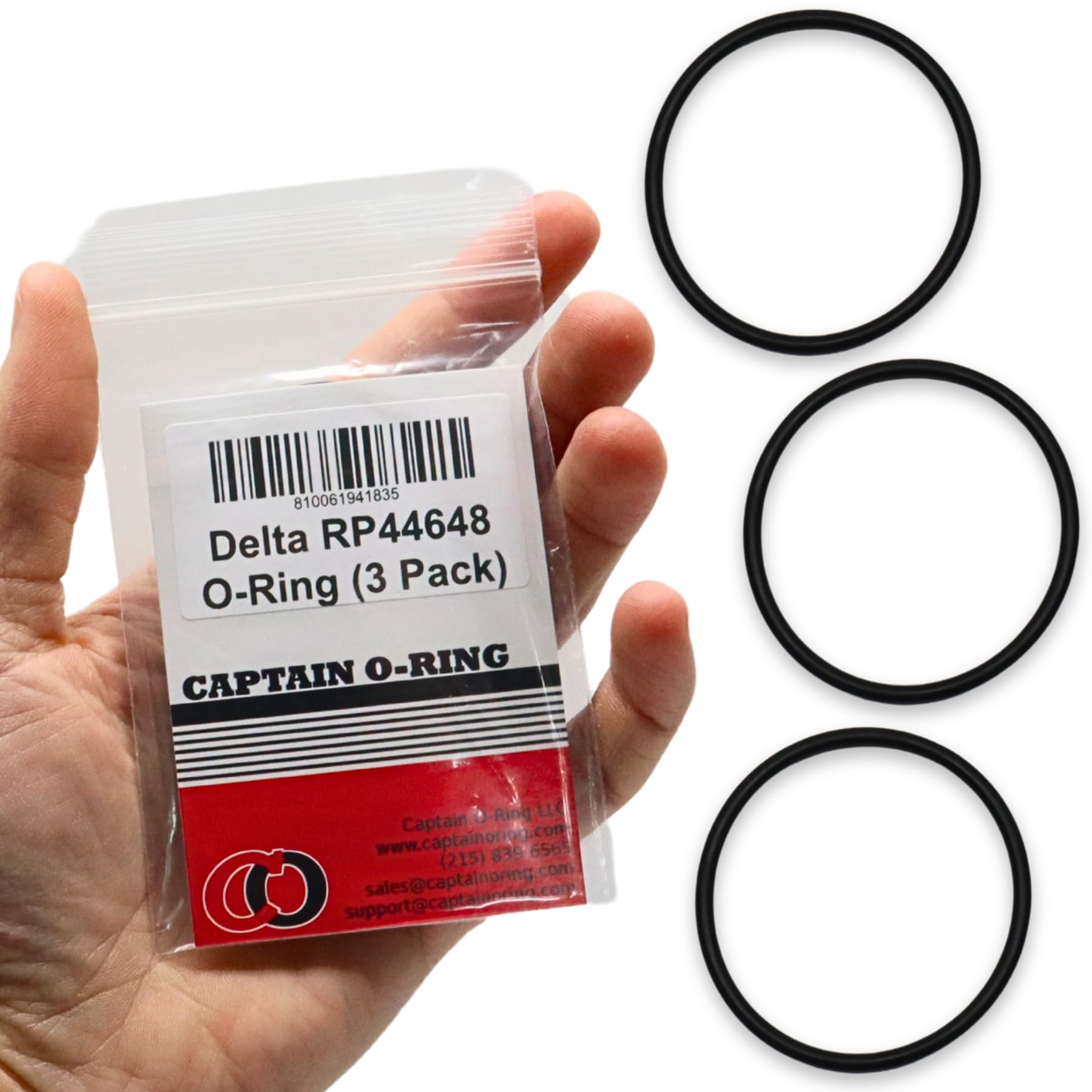 Captain O-Ring â Replacement RP44648 / 44648 O-Rings for Select Delta Faucets (3 Pack)