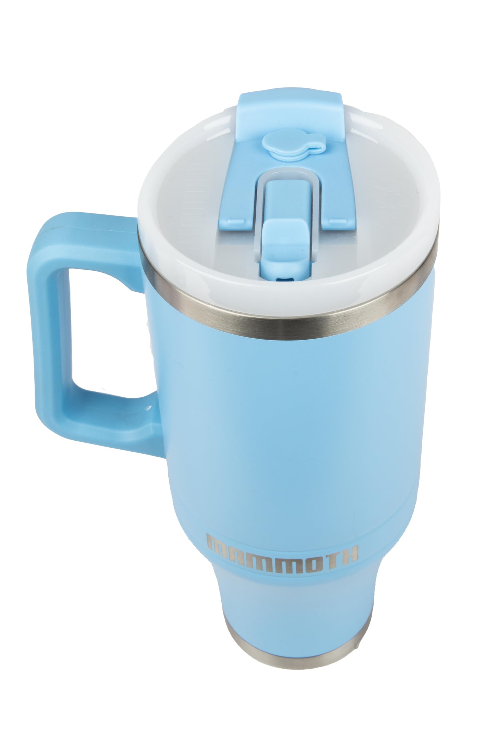 Mammoth Ascent Light Blue Glow in the Dark 40 oz Tumbler with Handle