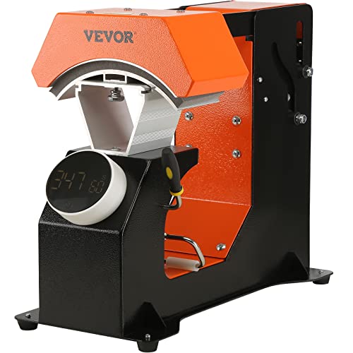 VEVOR 3-in-1 Auto Hat Heat Press Machine for Caps - No Crease, Automatic Release&Press Knob-Style Digital Control Panel, with 3pcs Interchangeable Platens(6.6" x 2.7", 6.6" x 3.8", 6.1" x 3")