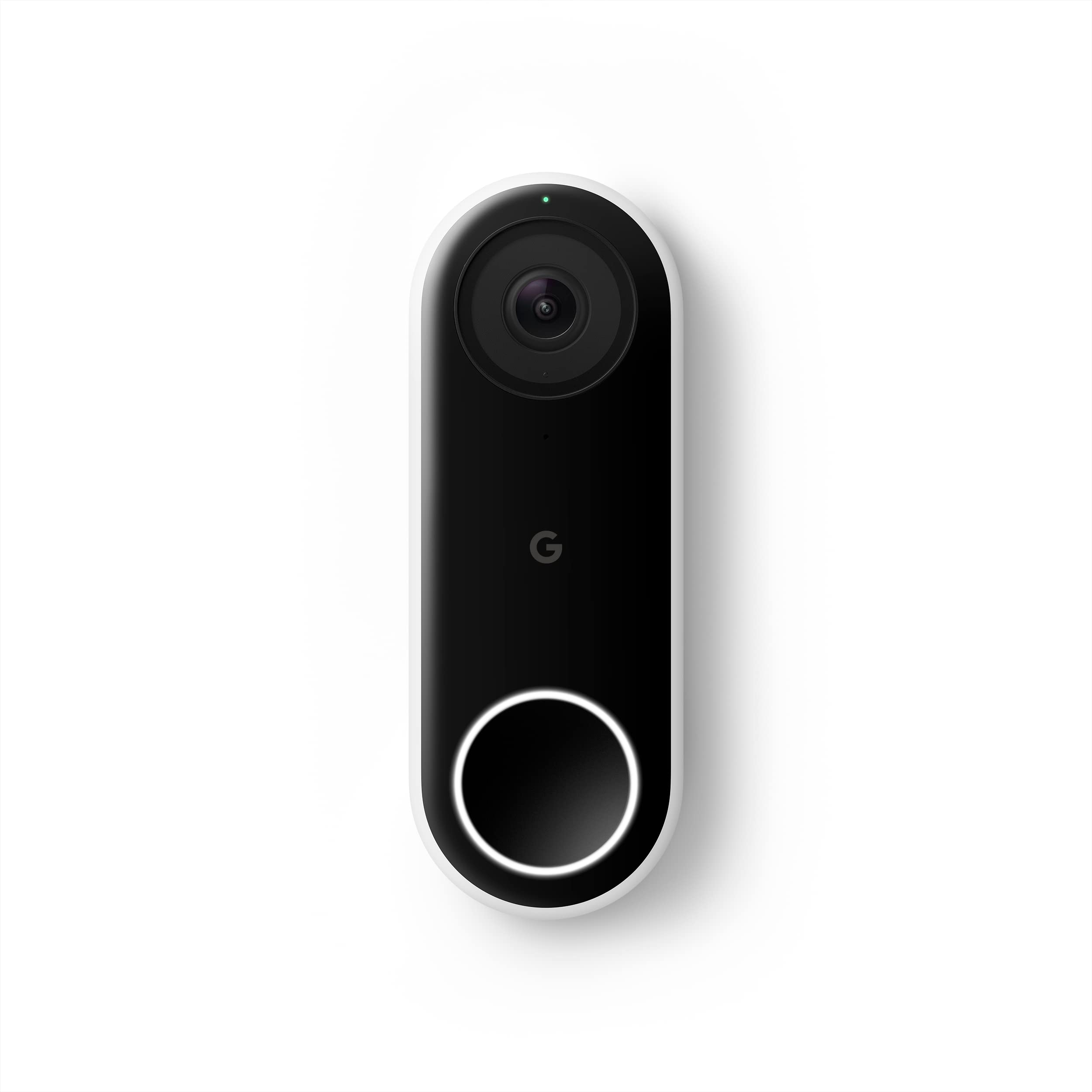 Google Nest Doorbell (Wired) - Formerly Hello Video Doorbell with 24/7 Streaming - Smart Doorbell Camera for Home with HDR Video, HD Talk and Listen, Night Vision, and Person Alerts (Renewed)