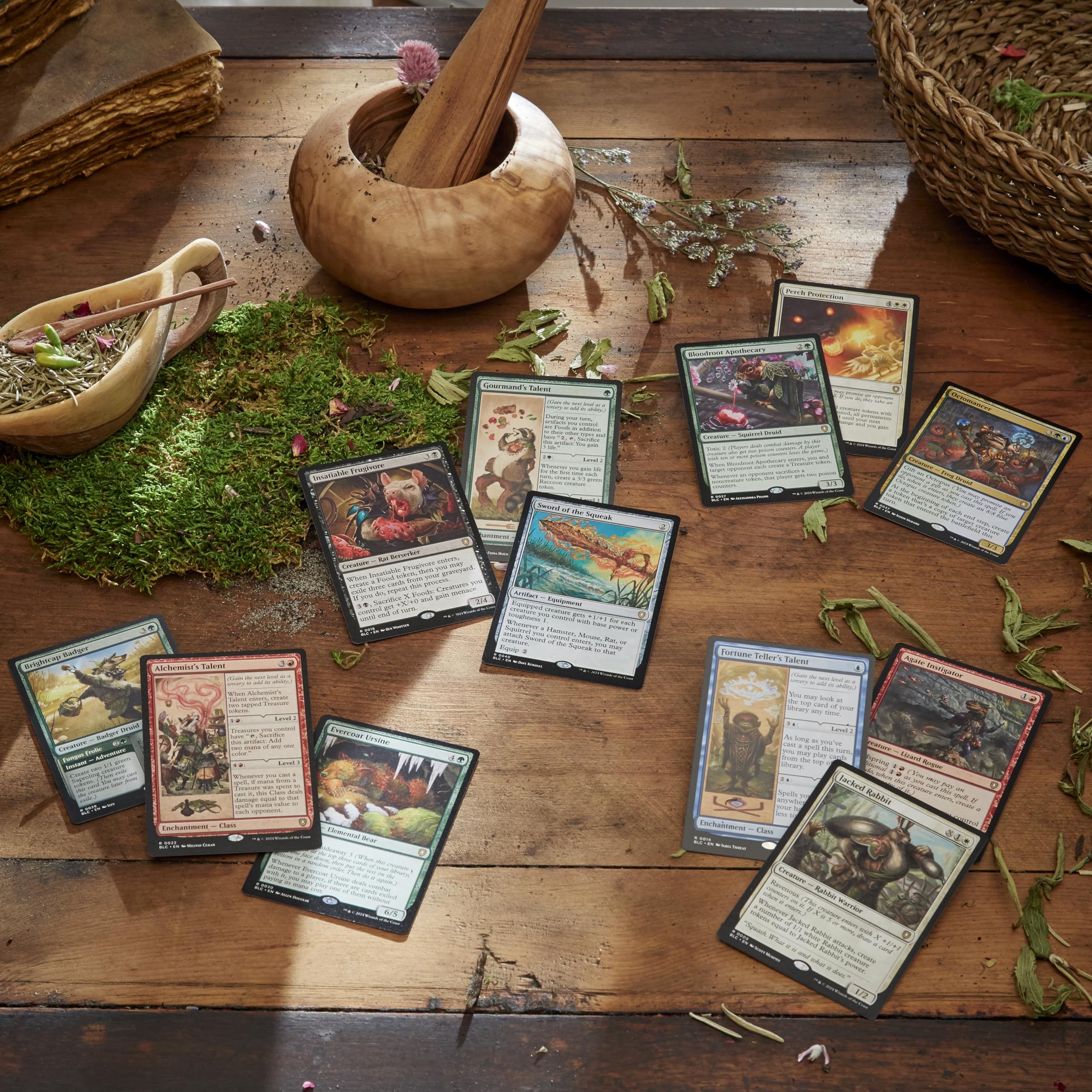 Magic: The Gathering Bloomburrow Commander Deck Bundle - Includes All 4 Decks (Animated Army, Family Matters, Peace Offering, and Squirreled Away)