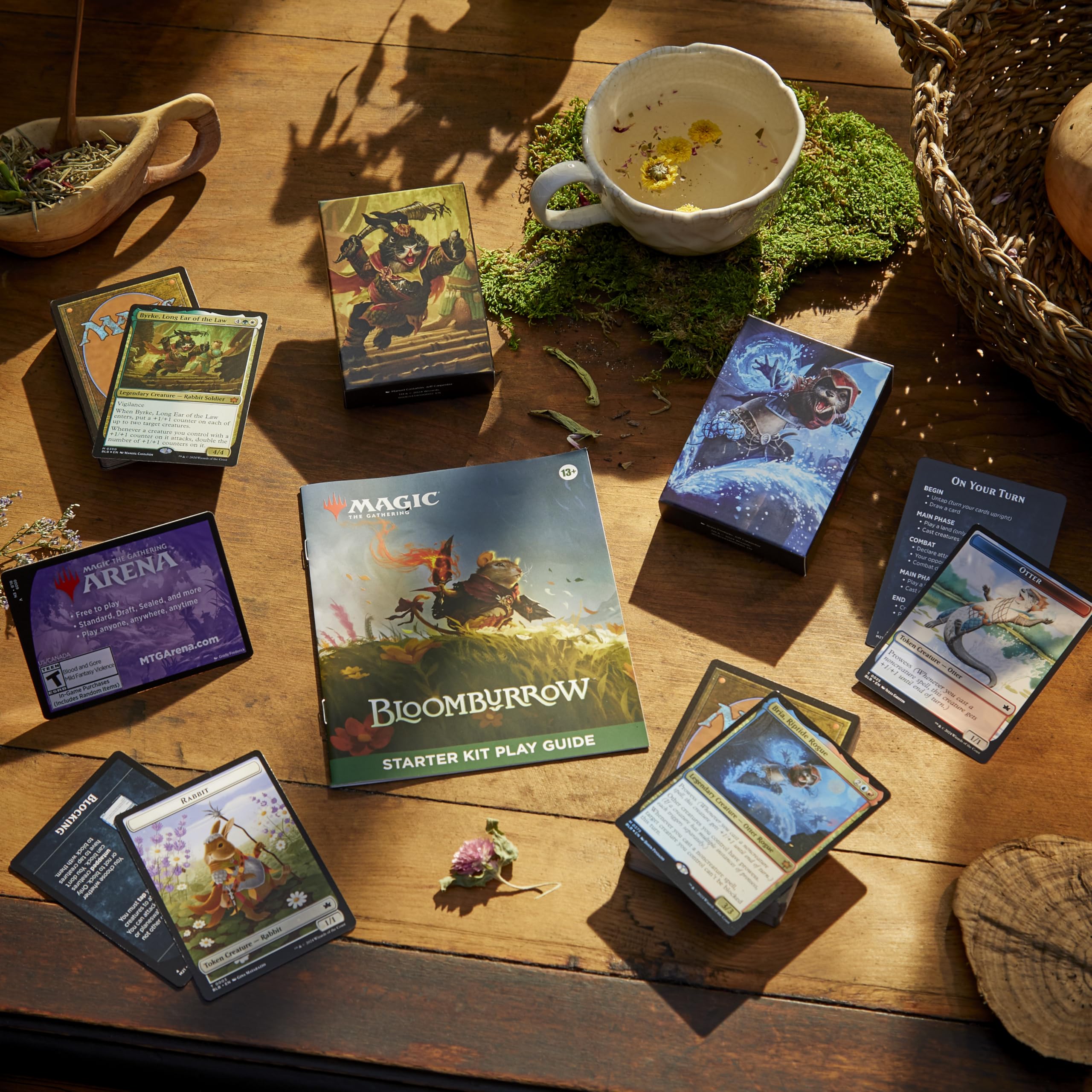Magic: The Gathering - Bloomburrow Starter Kit | Learn to Play Magic with 2 Bloomburrow-Themed Decks | 2 Player Collectible Card Game for Ages 13+