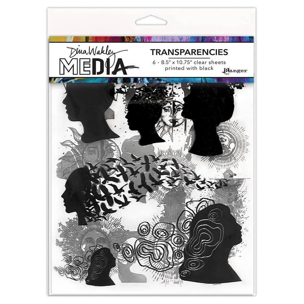 Dina Wakley Media Transparencies-Focals Set 1