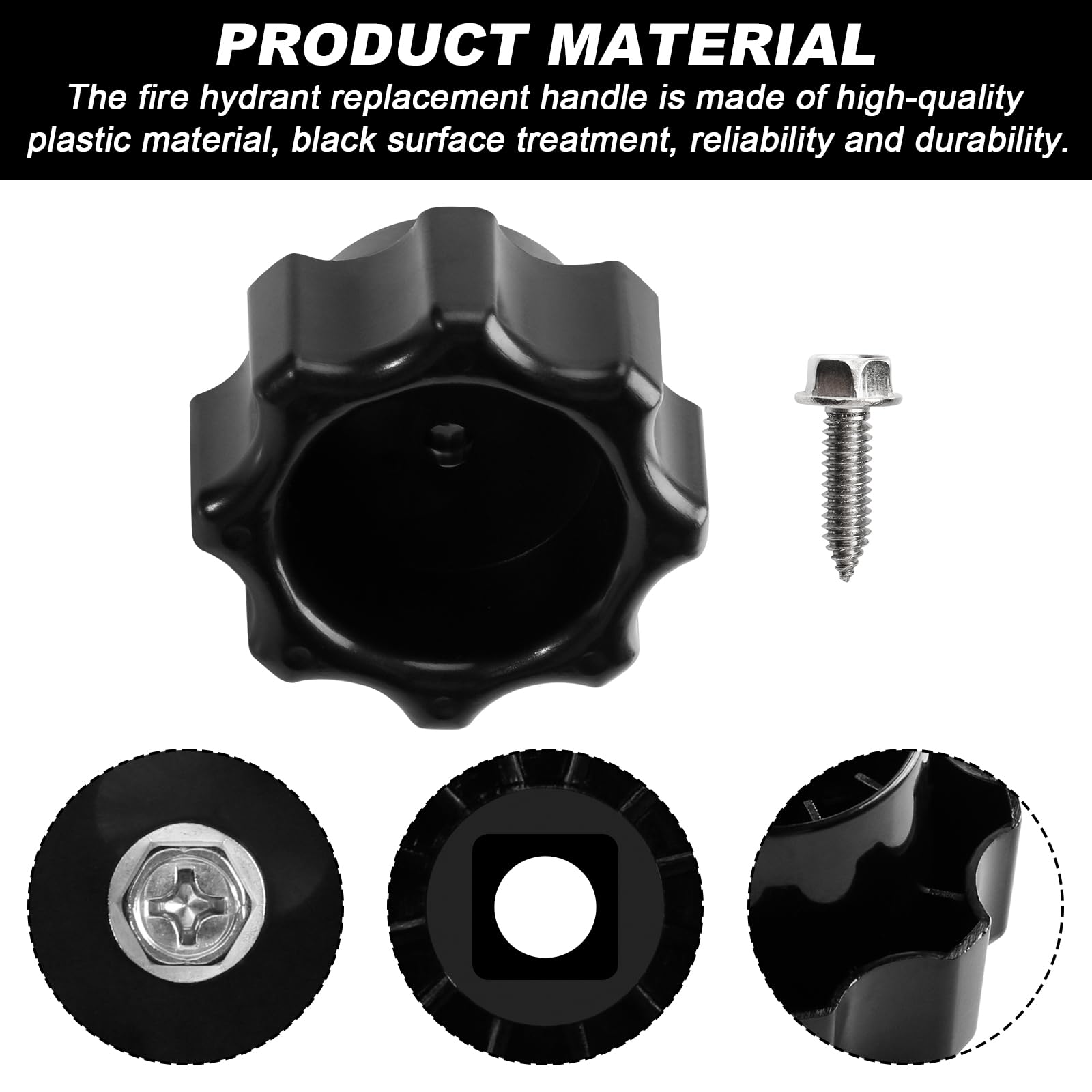 Niahm 630-7965 Faucet Handle Replacement Fits for Mansfield Wall Hydrants 300, 400, and 500 Series Wall Hydrants, Wall Hydrant Handle Kit