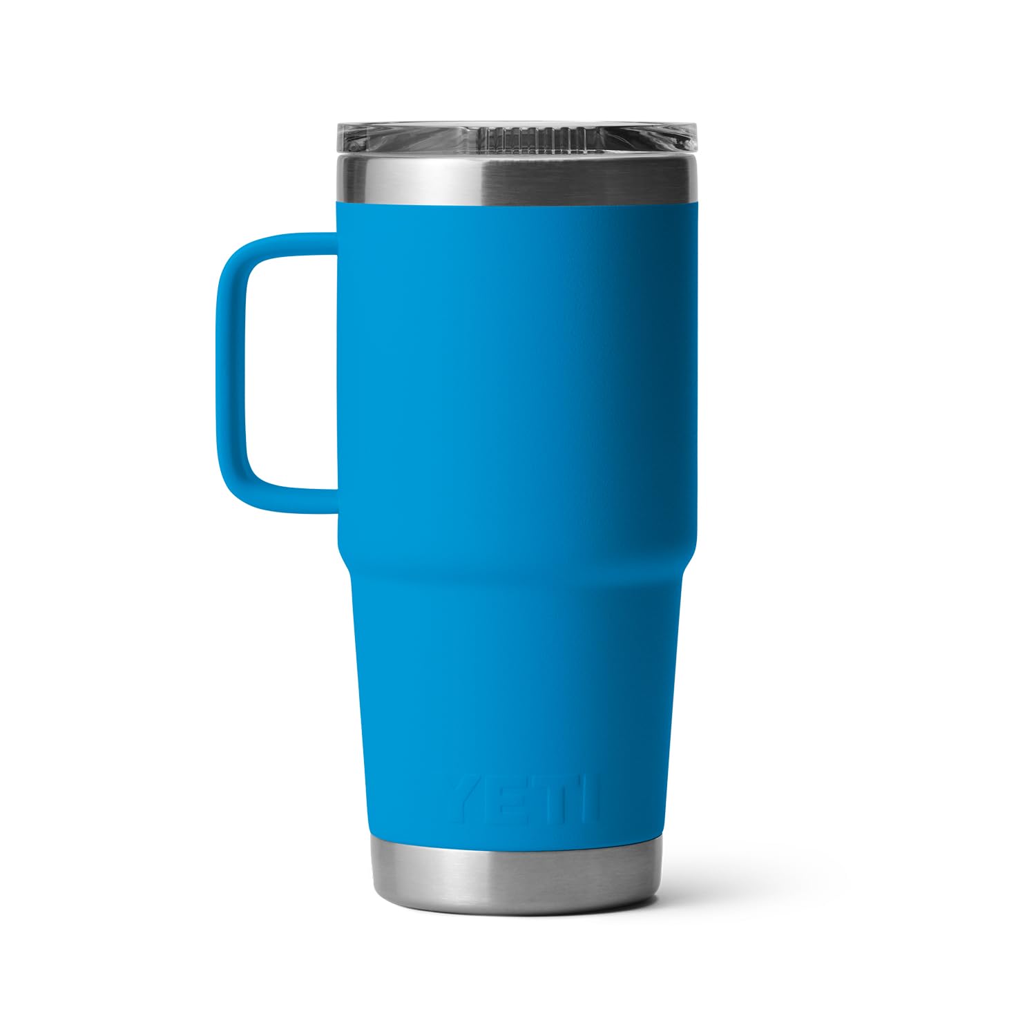 YETI Rambler 20 oz Travel Mug, Stainless Steel, Vacuum Insulated with Stronghold Lid, Big Wave Blue