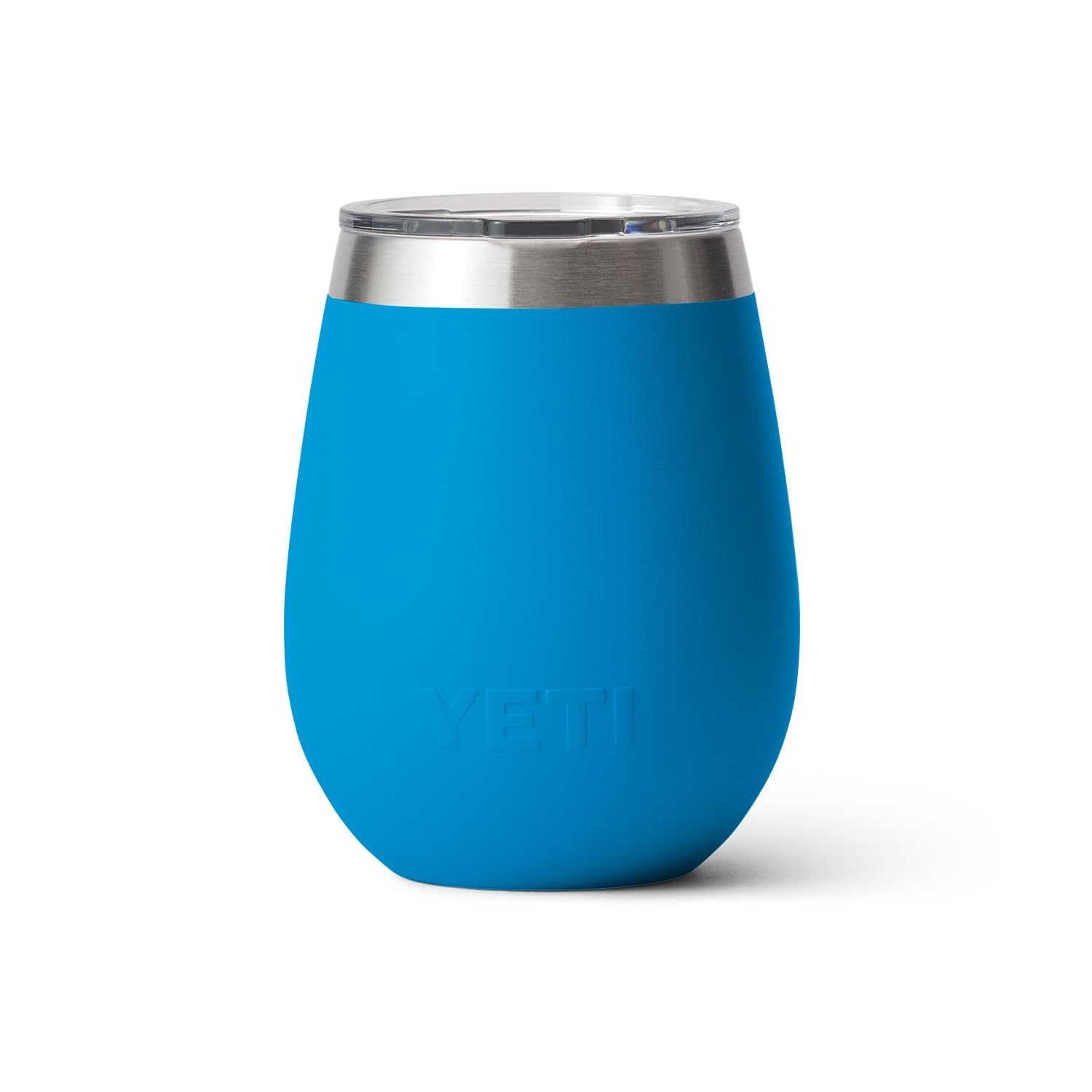 YETI Rambler 10 oz Wine Tumbler, Vacuum Insulated, Stainless Steel with MagSlider Lid, Big Wave Blue