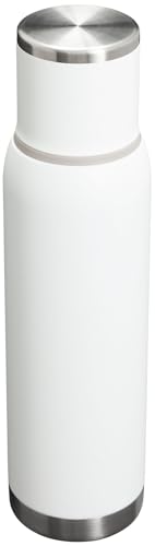 Stanley Adventure-to-Go Vacuum Bottle 1.4 qt | Wide Mouth with Leakproof Cup Lid | Keep Drinks Hot or Cold | Packable for Travel | Insulated Stainless Steel Thermos | BPA-Free | Frost