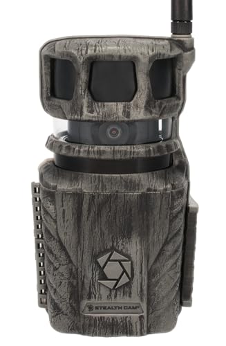 Stealth Cam Revolver 36MP Photo 1080P HD Video at 30 FPS 0.4 Sec Trigger Speed 360-Degree Panoramic View Built-in GPS Hunting Cellular Trail Camera, Verizon and AT&T