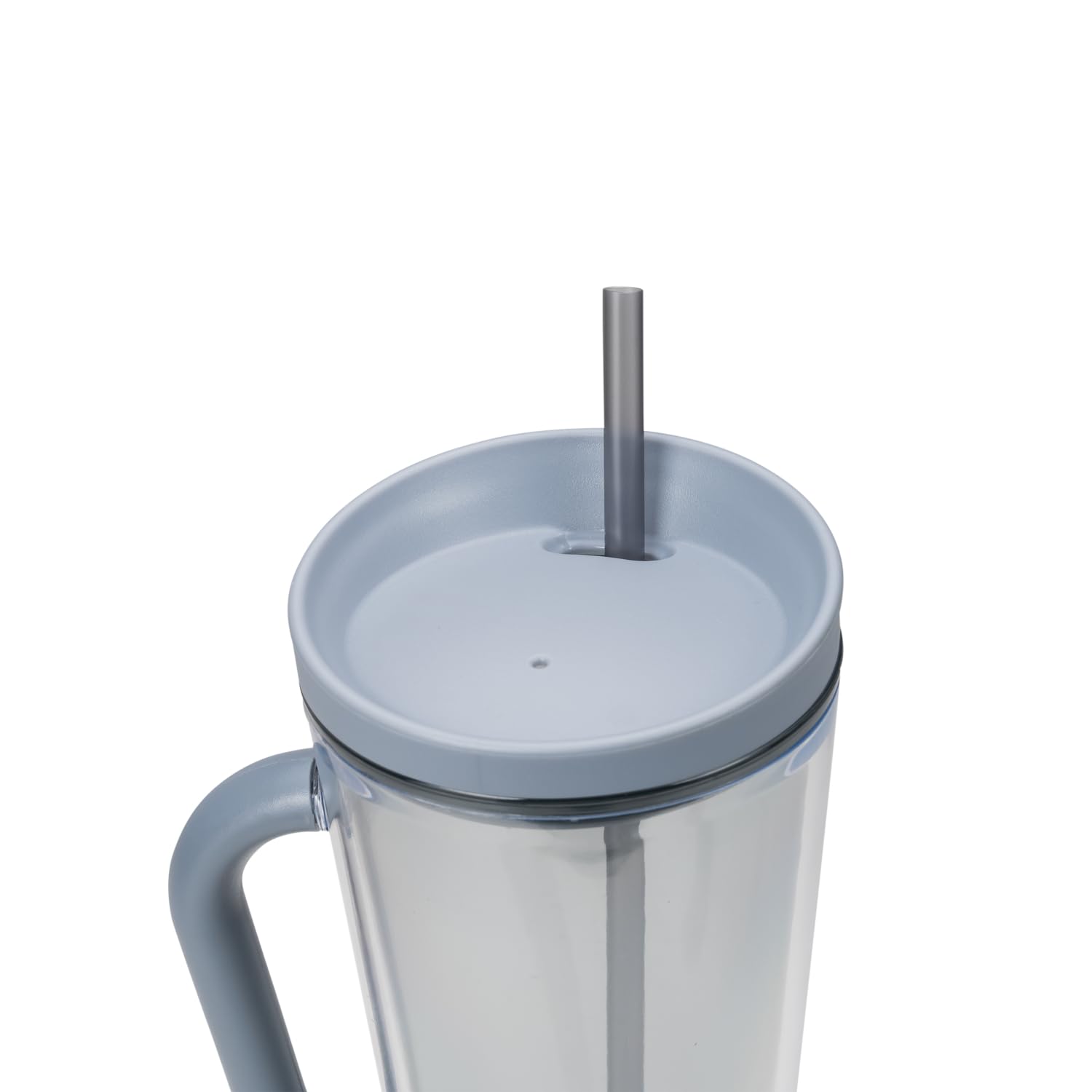 COOL GEAR 3-Pack 26 oz Spritz Tumbler with Straw and Handle | Pressure Fit Lid, Colored Re-Usable Tumbler Water Bottle with Straw and Handle - Cool Grey Pack