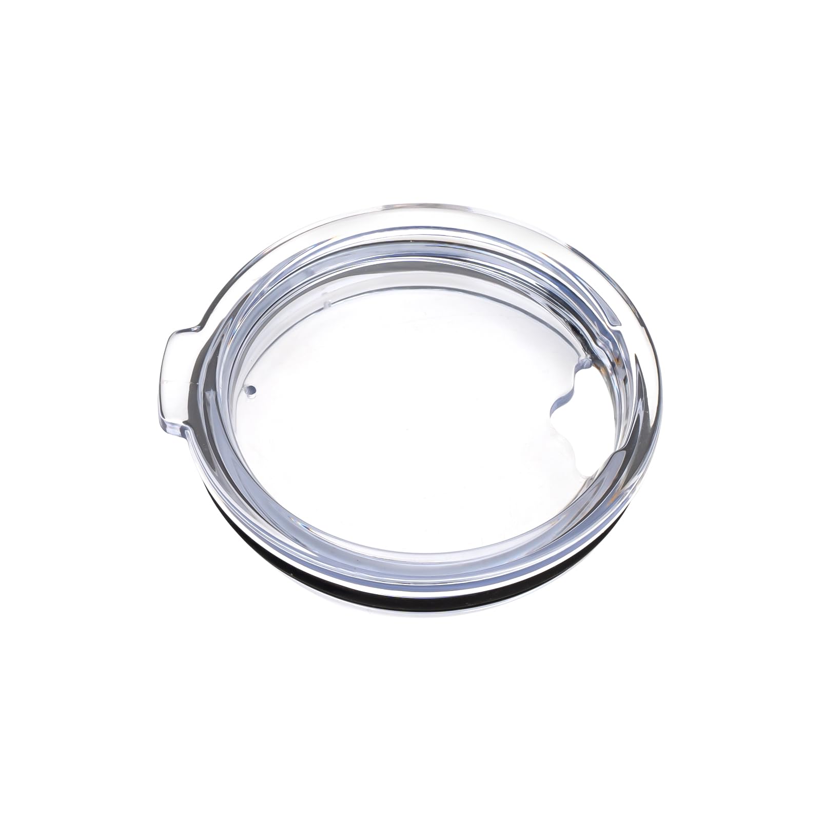 Zukro Replacement Lid for Zukro 32 Glass Tumbler with Handle, Press In, Compatible with Bubble Tea Straw, BPA Free, Clear