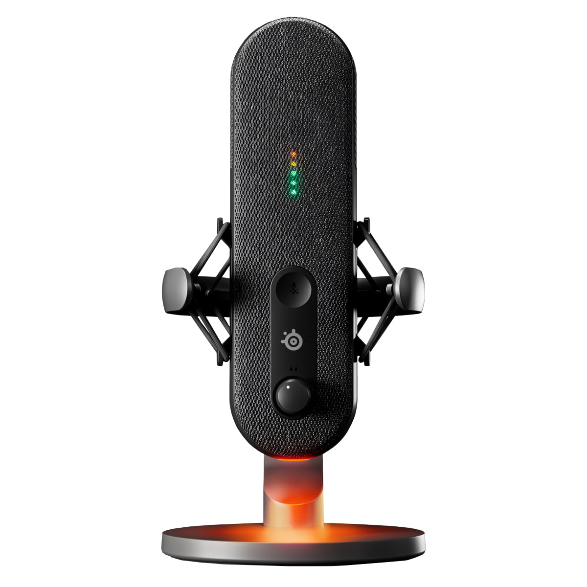 SteelSeries Alias USB Mic for PC â 3x Bigger Capsule for Gaming, Streaming and Podcasting â Sonar for Streamers Audio Software â AI Noise Cancelling â LED (Renewed)
