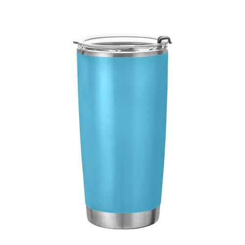 innewgogo Blue Light 20 oz Stainless Steel Vacuum Insulated Tumbler for Women Men Reusable Water Bottle with Leak-proof Lid & Straw Travel Coffee Mug for Home Office Gym School Iced Tea Coffee Water