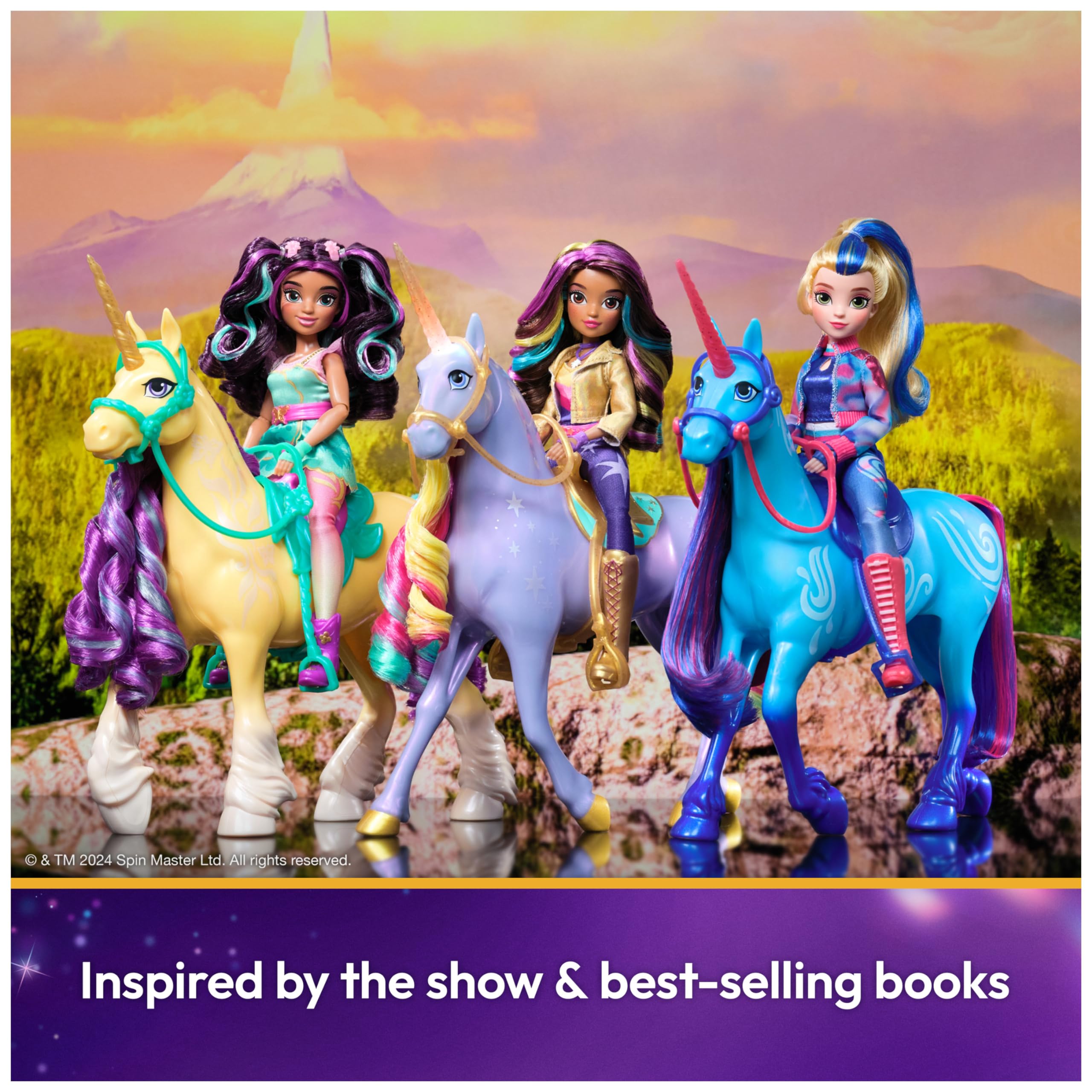 Unicorn Academy, Interactive Rainbow Light-up Wildstar with Lights, Sounds & Music, Dolls & Unicorn Toys for Girls Ages 4 and up