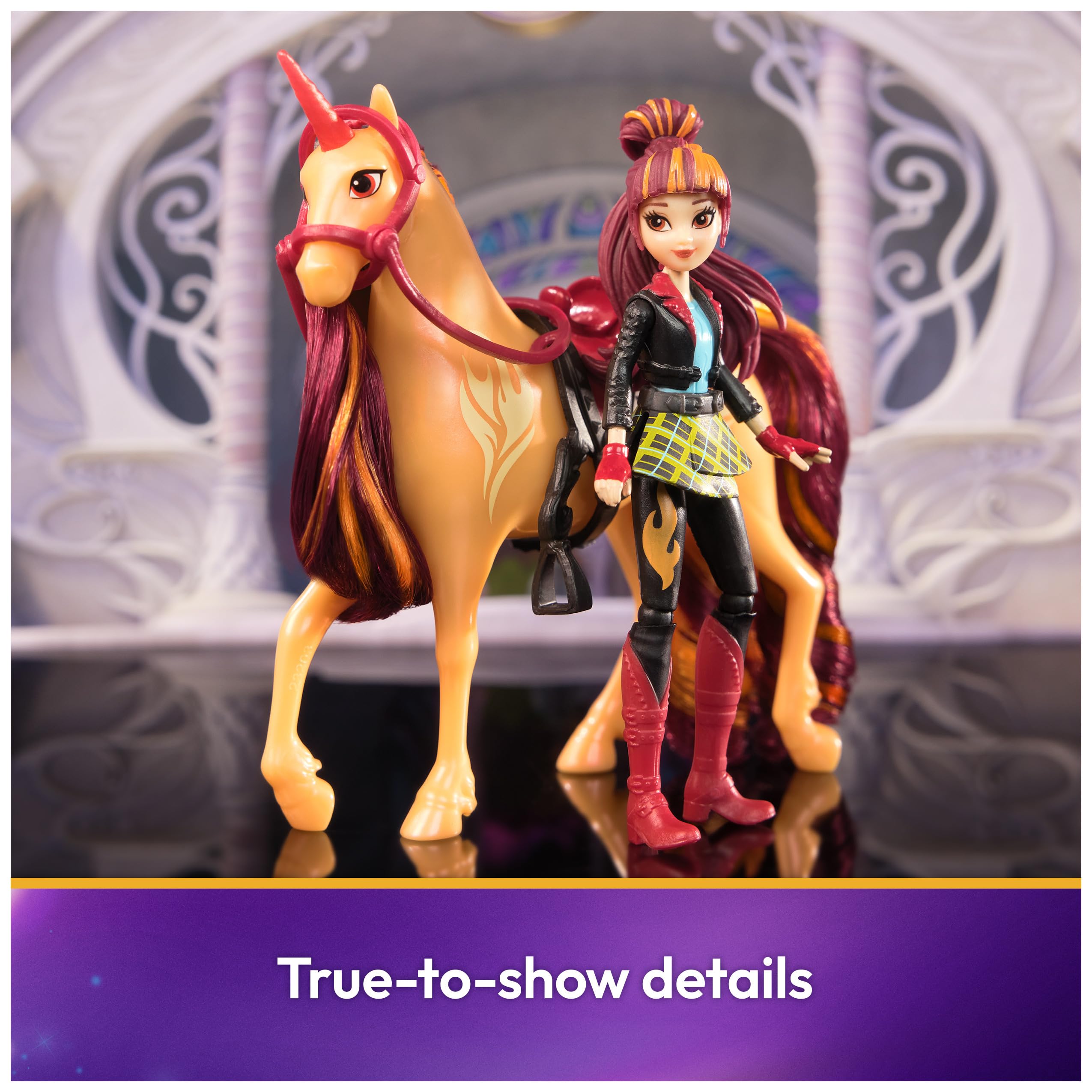 Unicorn Academy, Valentina & Cinder with 2 Accessories & Hair Tool, Dolls & Unicorn Toys for Girls Ages 4 and up