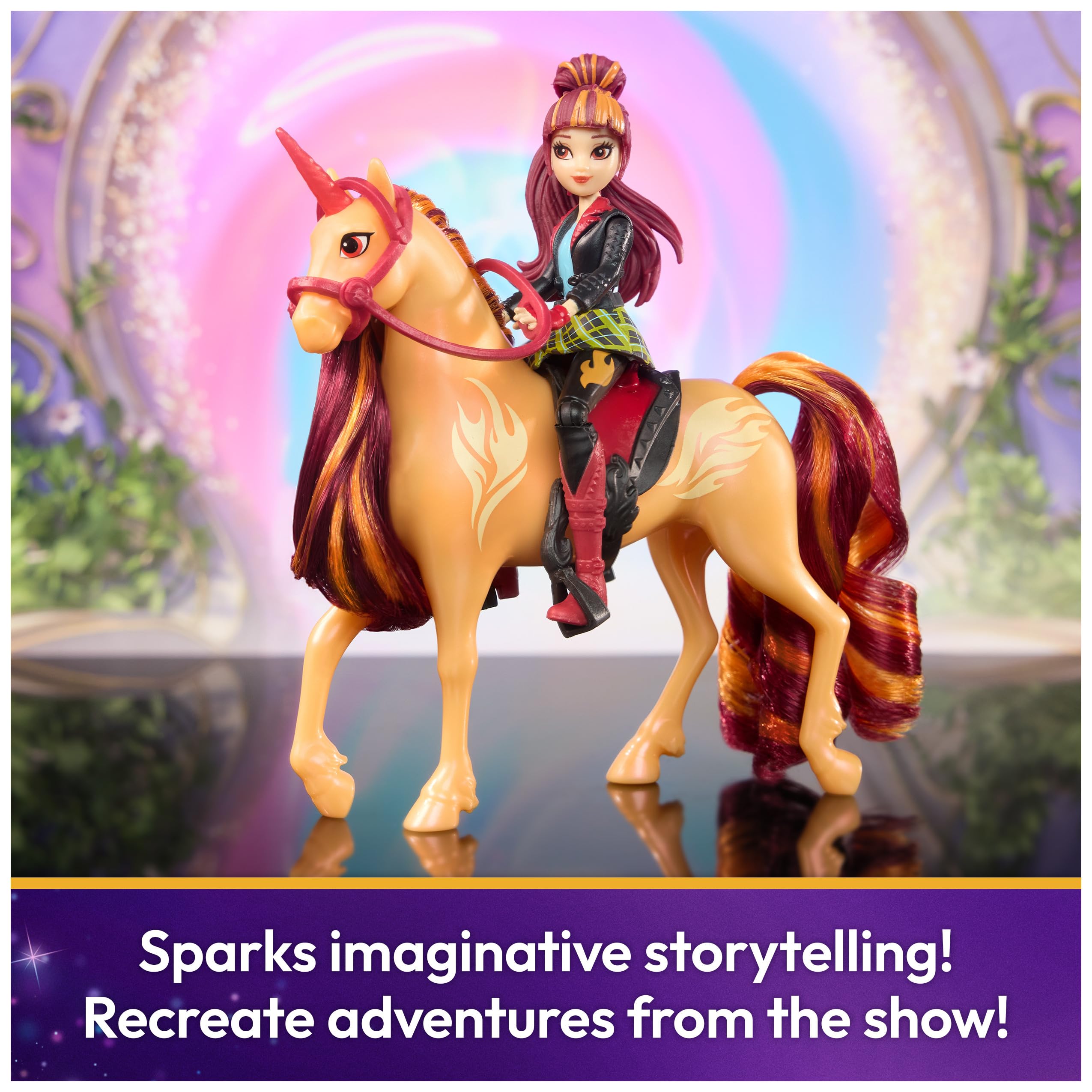 Unicorn Academy, Valentina & Cinder with 2 Accessories & Hair Tool, Dolls & Unicorn Toys for Girls Ages 4 and up