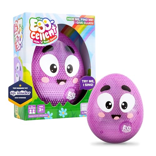 Eggcellent By Relatable, The Kid-Friendly Hide & Seek Game, Silly Poopy Hide & Seek Easter Eggs Toddler Toys, Includes 1 Eggcellent Light-Up Toy That Sings, Great Easter Basket Stuffers for Toddler
