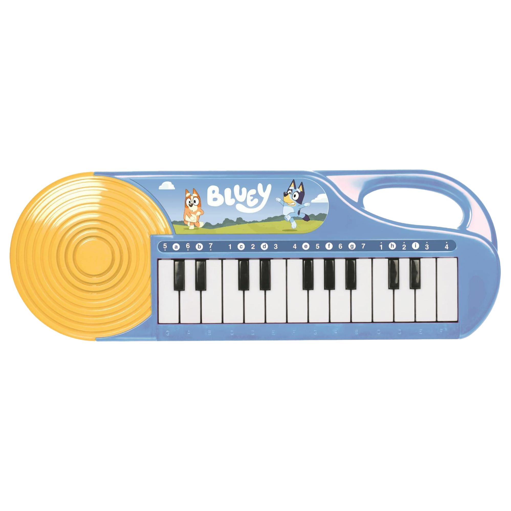 Bluey 23 Note Musical Keyboard - Portable Learn to Play Keyboard Musical Education Learning Toy for Toddlers and Preschoolers