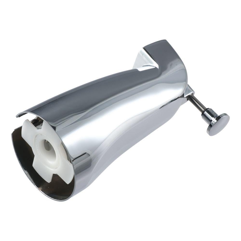 iuniq 2 Function Tub Spout,Wall Front Mount Compatible Slip On Diverter Tub Spout,Universal Stainless Steel Silver Durable Easy to Install Bathroom Bathtub Faucet