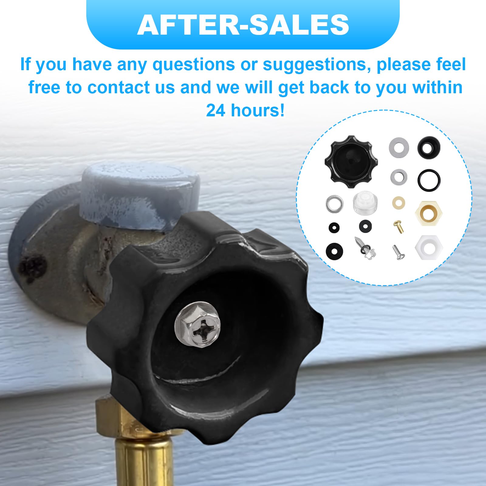 630-8500 Wall Hydrant Complete Service Repair Kit for Prier 300, 400 & 500 Outdoor Faucet Repair Kit Mansfield Style Hydrants for Diamond 300 & 400 Series Wall Hydrants