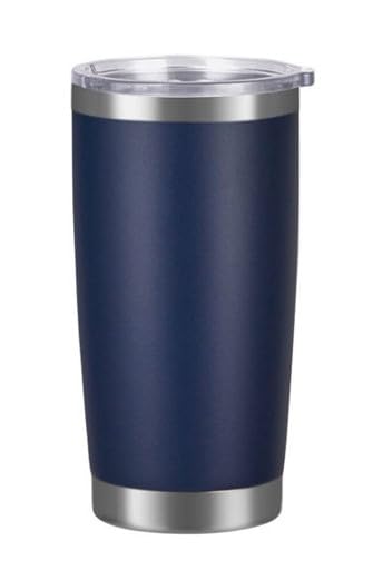 KD 20oz Double Wall Stainless Steel Sublimation Insulated Vacuum Coffee Travel Mug Powder Coated Tumbler (Blue)