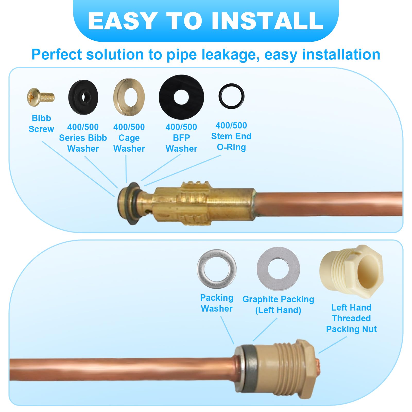 for Prier 630-7755 Wall Hydrant Repair Kit Fit Mansfield Wall Hydrants