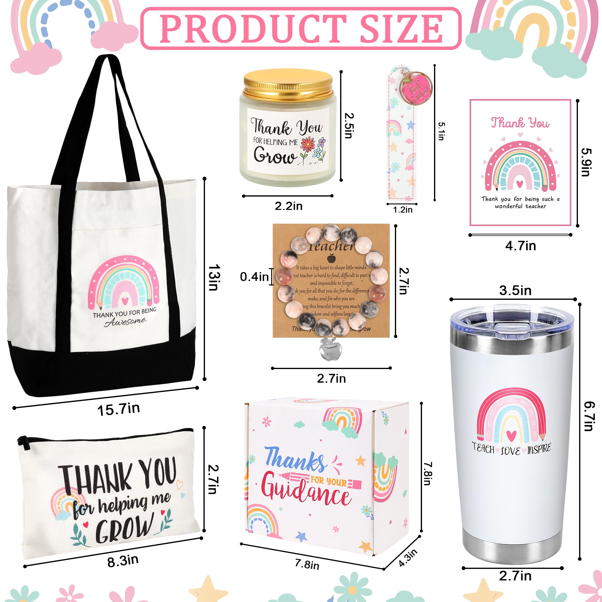 POMINEL Teacher Appreciation Gifts for Women Graduation Birthday Gift Basket for Teachers