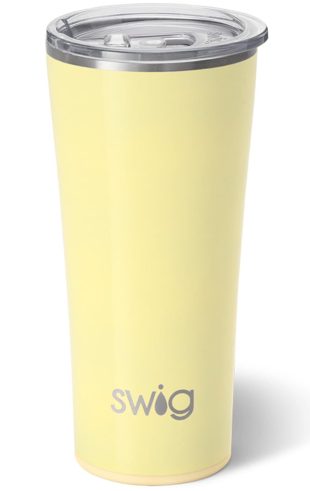Swig Life 22oz Insulated Tumbler, Travel Coffee Tumbler with Lid, Cup Holder Friendly Travel Coffee Mug, Stainless Steel Thermos (Shimmer Buttercup)