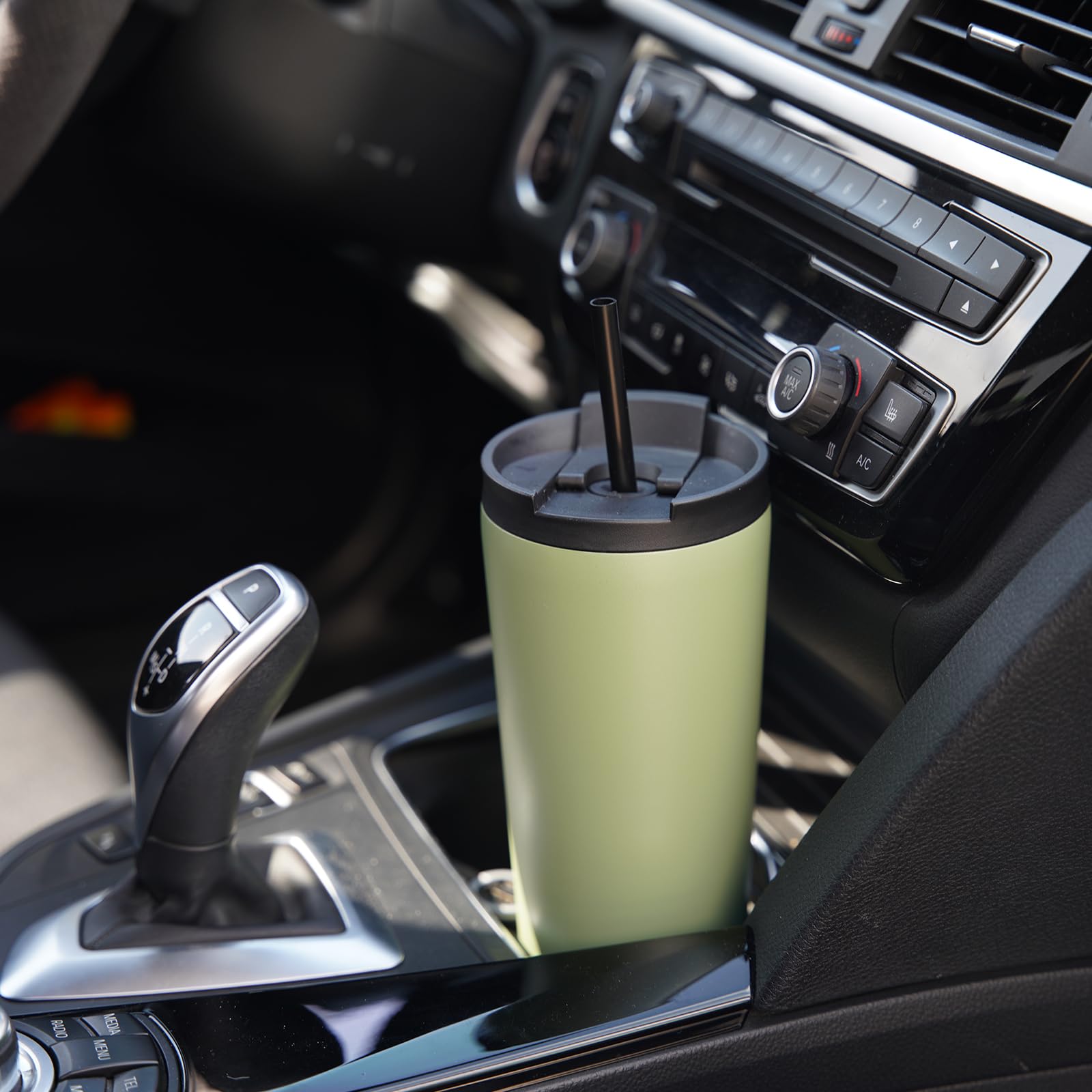 Konokyo 26 OZ Insulated Tumbler with Lid and 2 Straws Stainless Steel Water Bottle Vacuum Travel Mug Coffee Cup,Blue