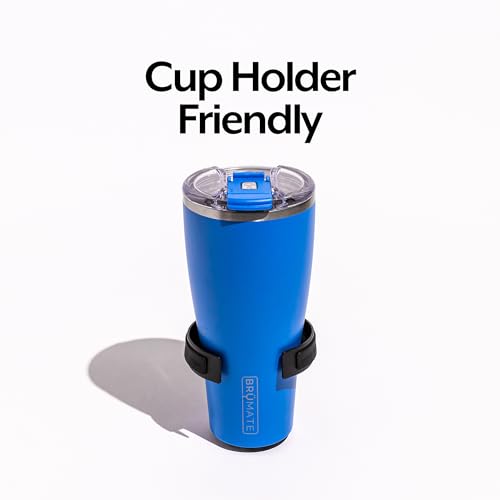 BrüMate Nav XL 32oz 100% Leak Proof Insulated Travel Tumbler with Magnetic BevLock™ Lid - Double Wall Cup-Holder Friendly Stainless Steel Mug (Neon Pink)