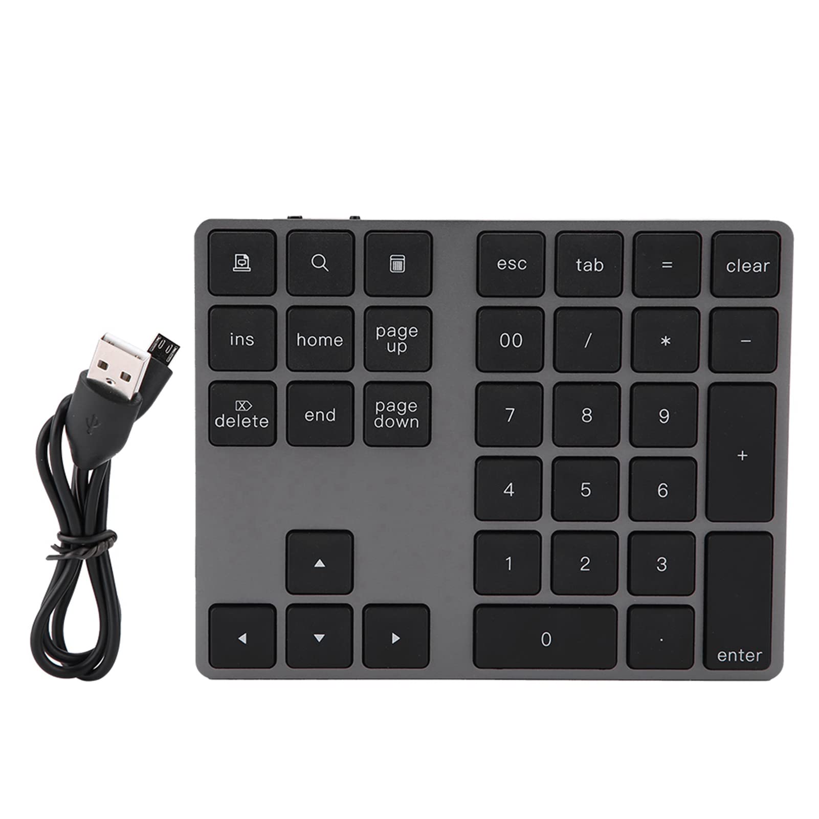 VGEBY 34 Key Numeric Keypad for Computers and Laptops, Portable and , Support,