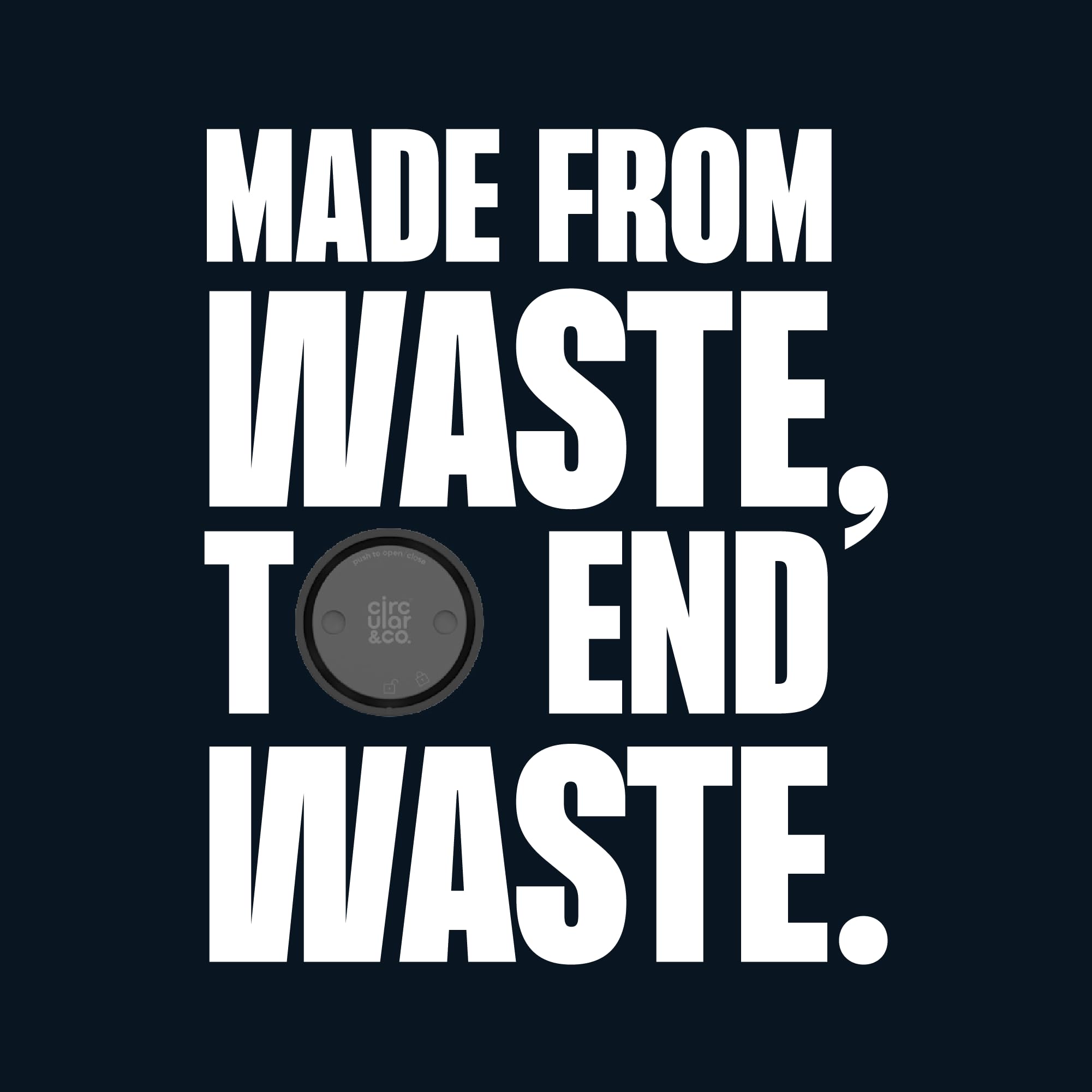 Circular and Co Reusable Now Coffee Cup - World's First Cup Made from Recycled Cups - Traditional Design - Sustainable, Insulated - 340ml/12oz (Chalk, Storm Grey)