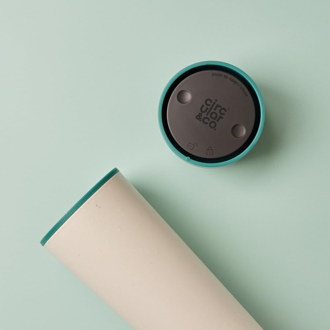 Circular & Co Reusable Coffee Cup - 16oz - 100% Leakproof Large Travel Mug - Made from Recycled Coffee Cups - Sustainble Insulated Coffee Tumbler - BPA Free - Dishwasher Safe