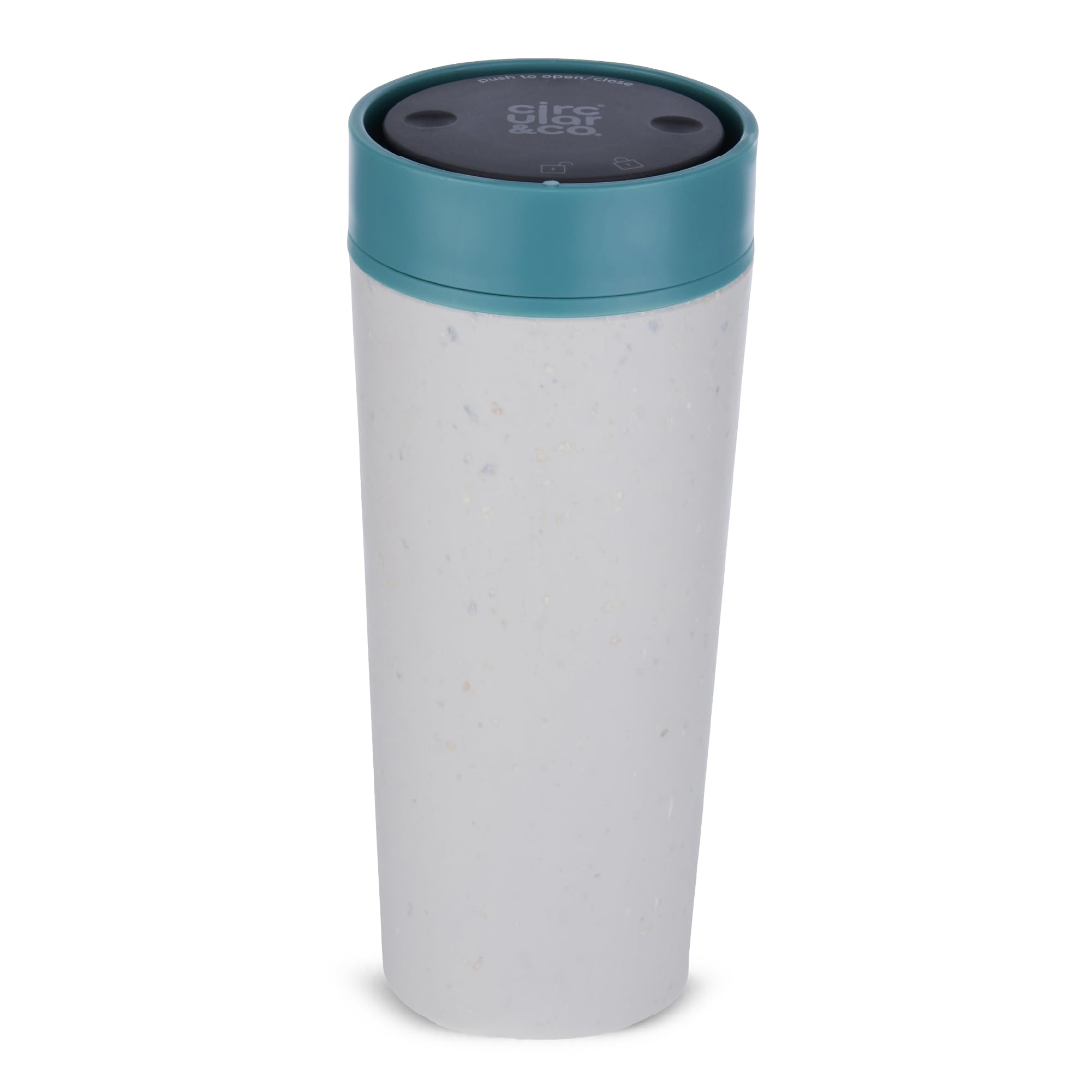 Circular & Co Reusable Coffee Cup - 16oz - 100% Leakproof Large Travel Mug - Made from Recycled Coffee Cups - Sustainble Insulated Coffee Tumbler - BPA Free - Dishwasher Safe