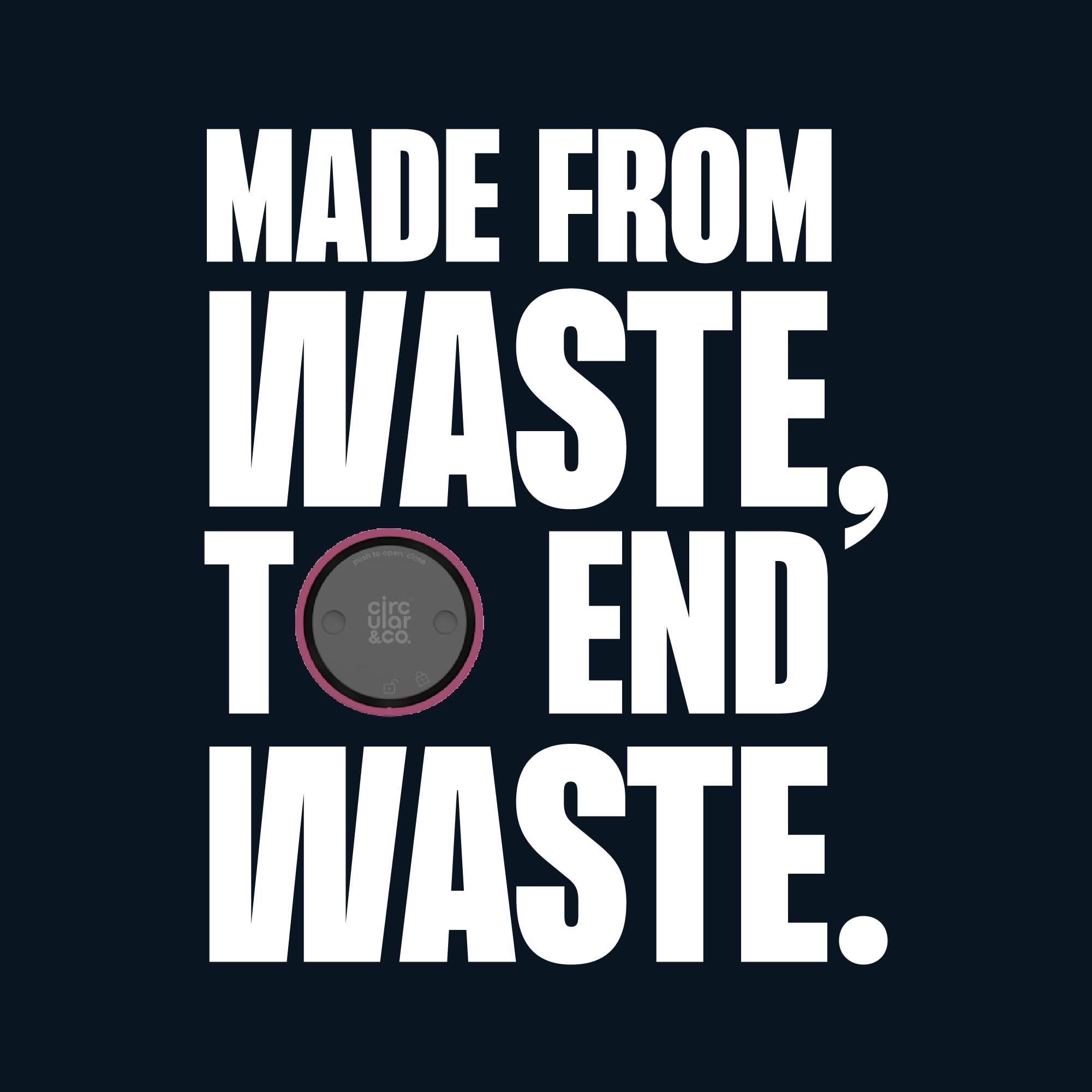 Circular and Co Reusable Now Coffee Cup - World's First Cup Made from Recycled Cups - Traditional Design - Sustainable, Insulated - 340ml/12oz (Chalk, Lotus Pink)