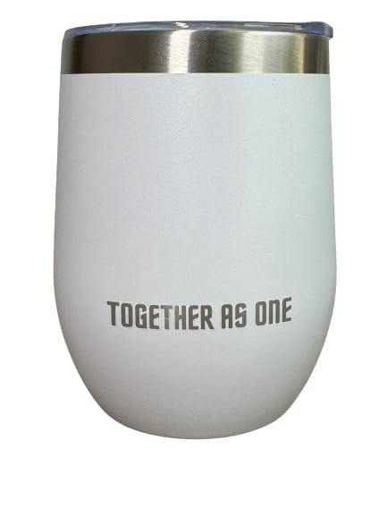 Jews do it Immerse yourself in the artistry of precision laser engraving, showcasing a heartfelt message of support for Israel and the Jewish community tumbler. (White B - Together)