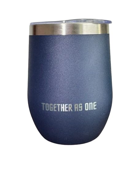 Immerse yourself in the artistry of precision laser engraving, showcasing a heartfelt message of support for Israel and the Jewish community tumbler. (Blue B - Together)