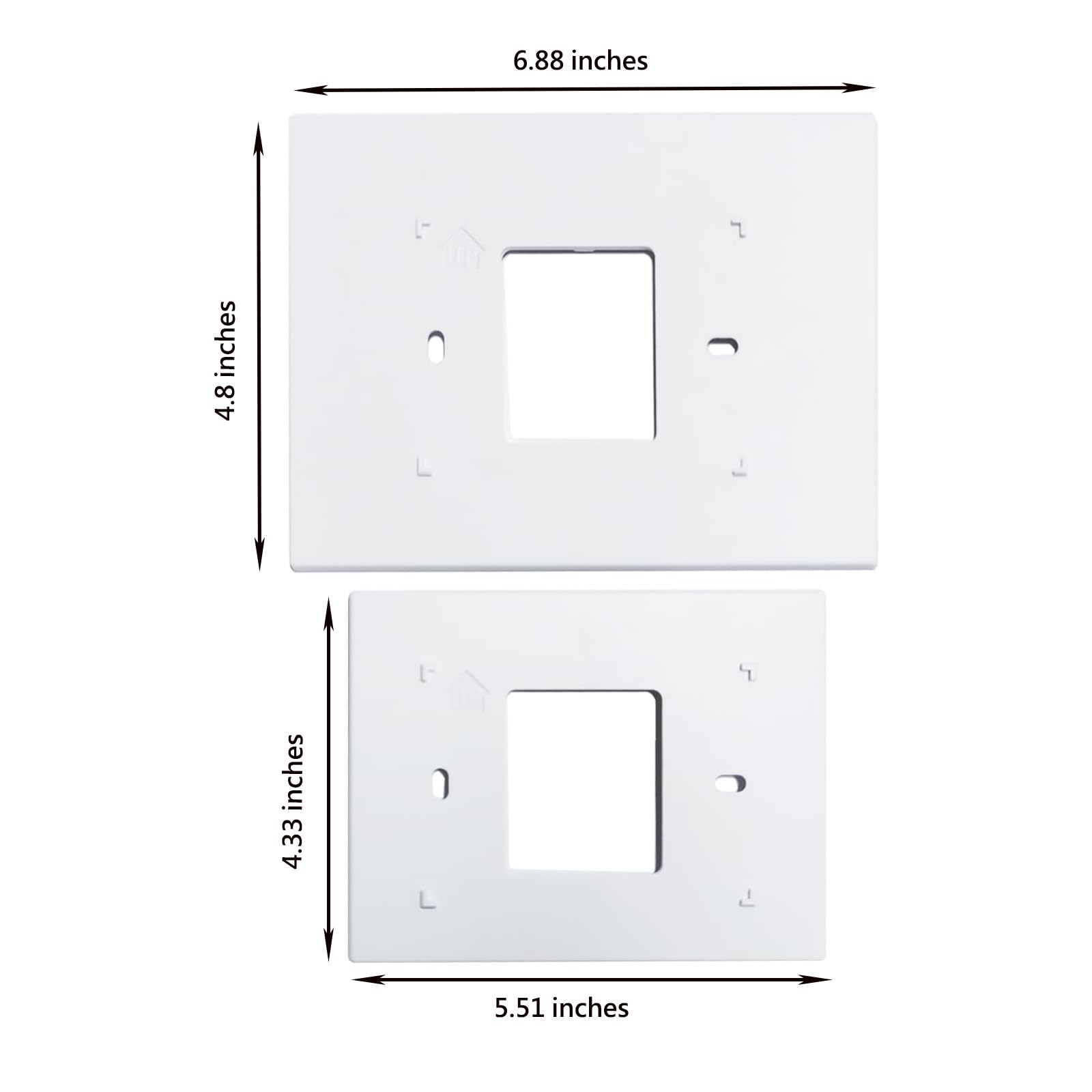 THP2400A1027W Thermostat Wall Plate Back Plate White Cover Assembly (1)