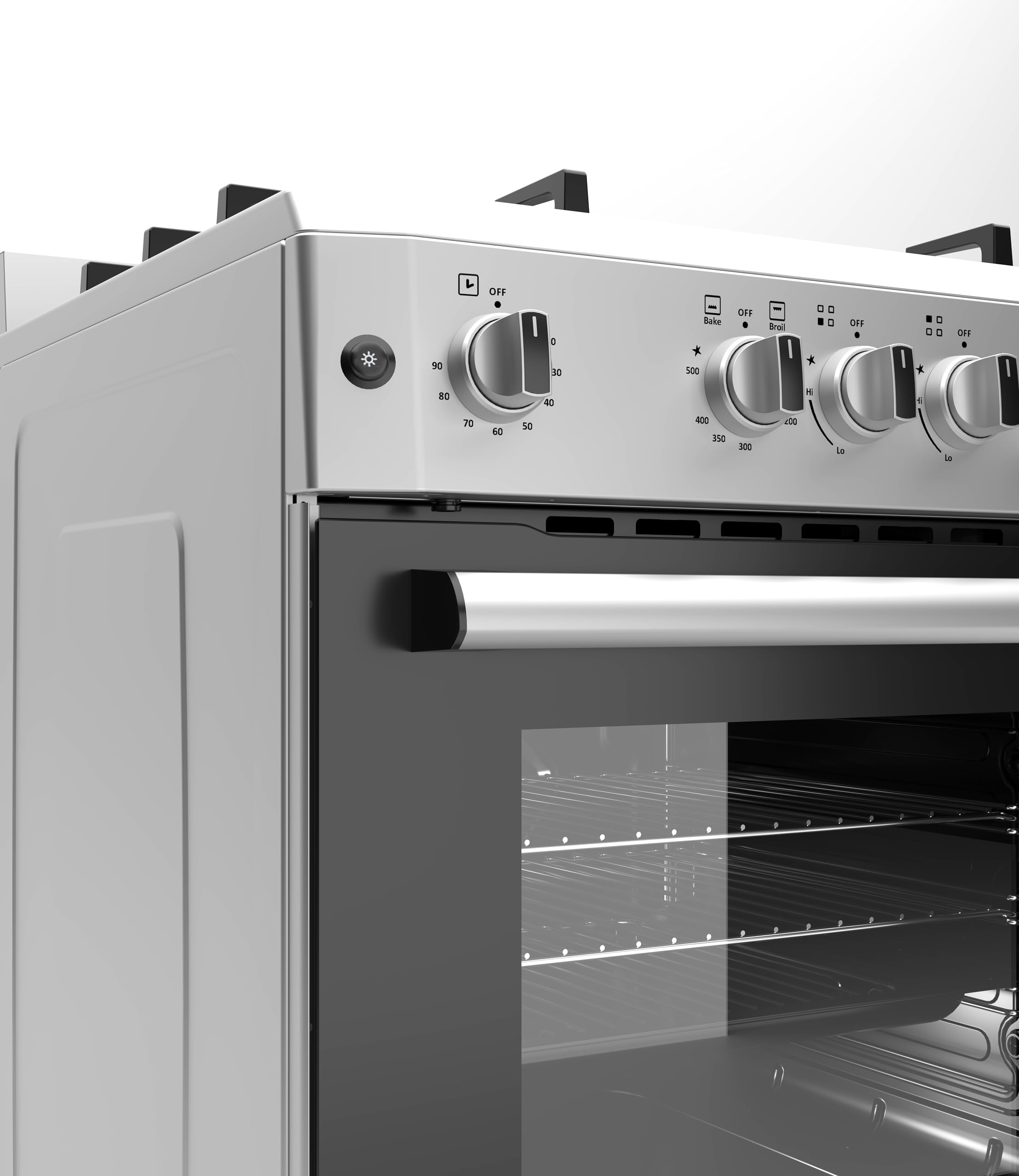 PremiumLevella 24" Gas Range with 4 Burners and 2.7 Cu. Ft. Oven Capacity (Stainless)
