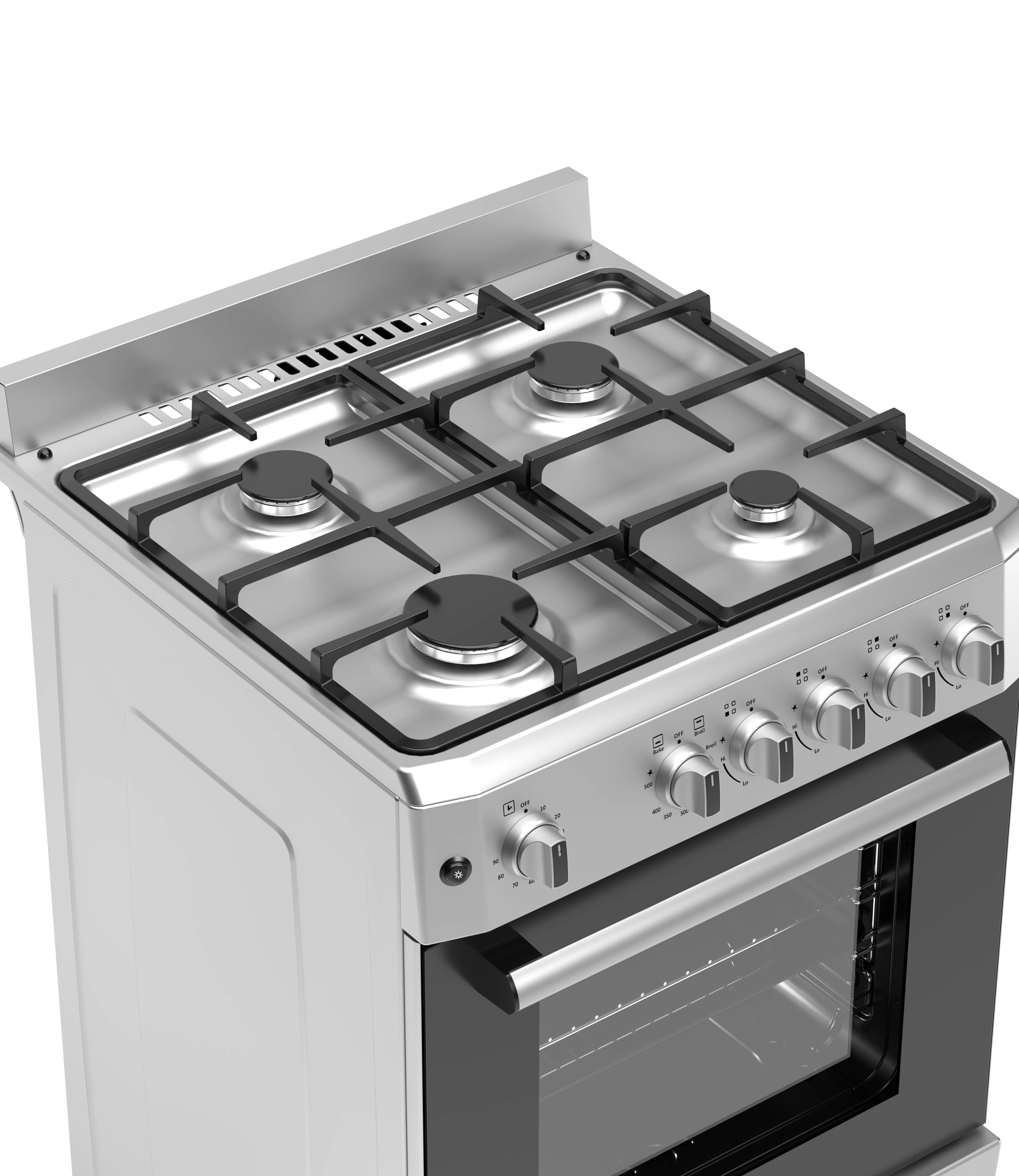 PremiumLevella 24" Gas Range with 4 Burners and 2.7 Cu. Ft. Oven Capacity (Stainless)