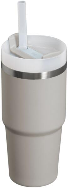 Stanley Quencher H2.0 Tumbler with Straw 14 oz | Flowstate 3-Position Lid | Cup Holder Compatible for Travel | Insulated Stainless Steel Cup | BPA-Free | Ash