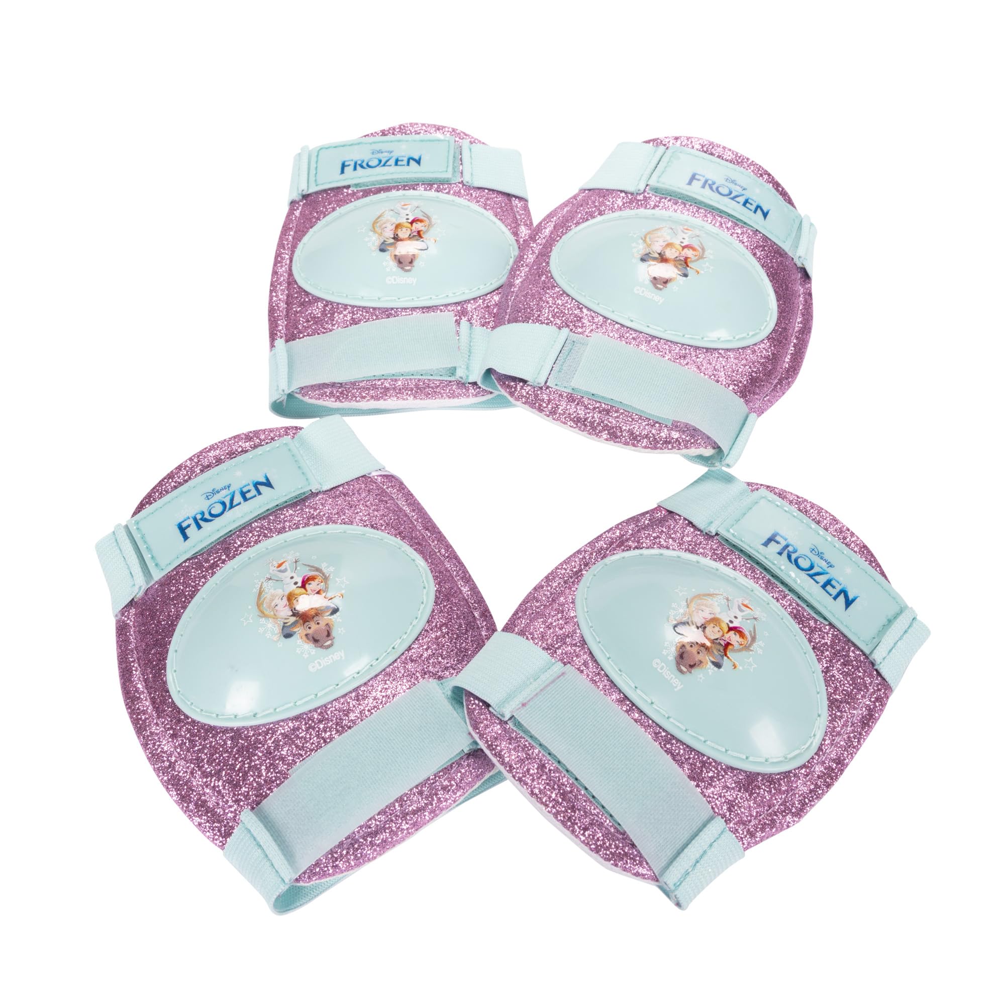 Disney Frozen Junior Skates Includes Knee and Elbow Pads, Size Adjustable Design for Growing Feet