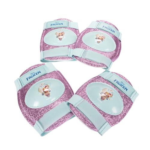 Disney Frozen Junior Skates Includes Knee and Elbow Pads, Size Adjustable Design for Growing Feet