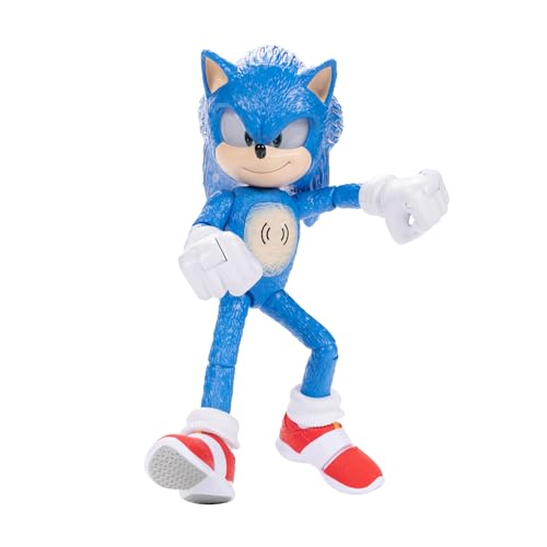 Sonic The Hedgehog 3 Ultimate Talking Sonic 12-Inch Figure, Features 30+ Iconic and Humorous Phrases and Sounds from The Movies, Light-Up Eyes and Quills